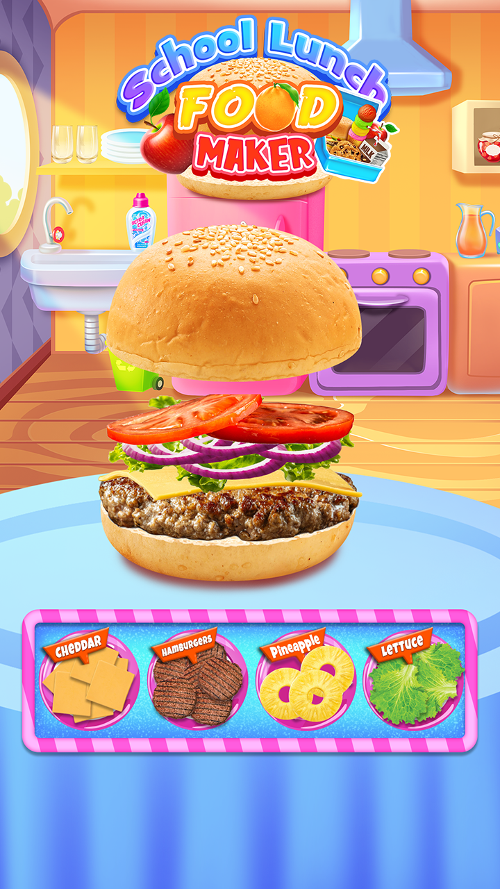 School Lunch Food Maker - Kids Cooking Games FREE - App on Amazon Appstore