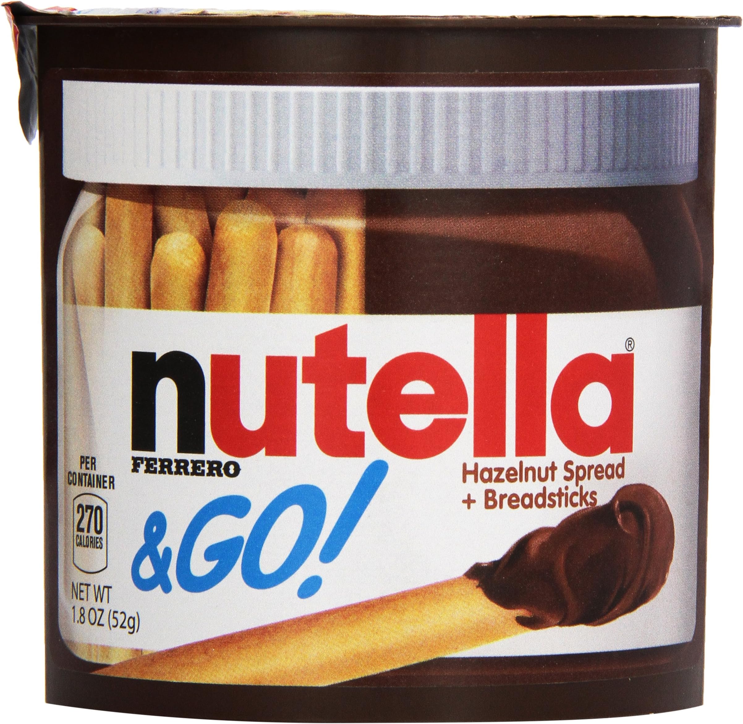 Amazon.com : Nutella & GO! Bulk 12 Pack, Hazelnut And Cocoa Spread With ...