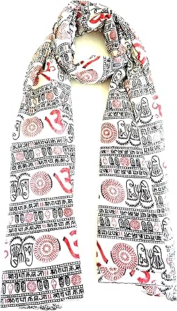 OMA® OM Namah Shivaya Prayer & Meditation Shawl Large Wrap Scarf at ...