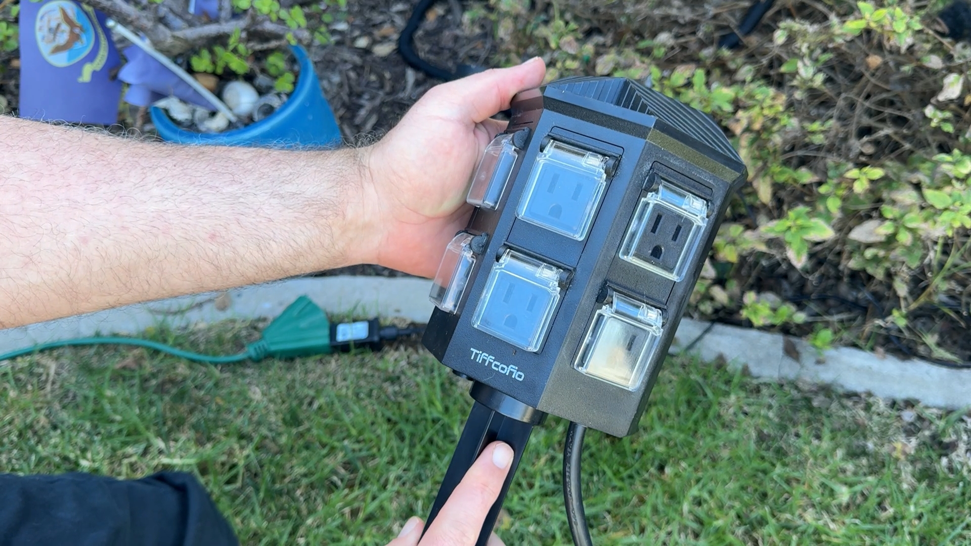 Watch Showcasing TiFFCOFiO Outdoor Power Stake Timer on Amazon Live