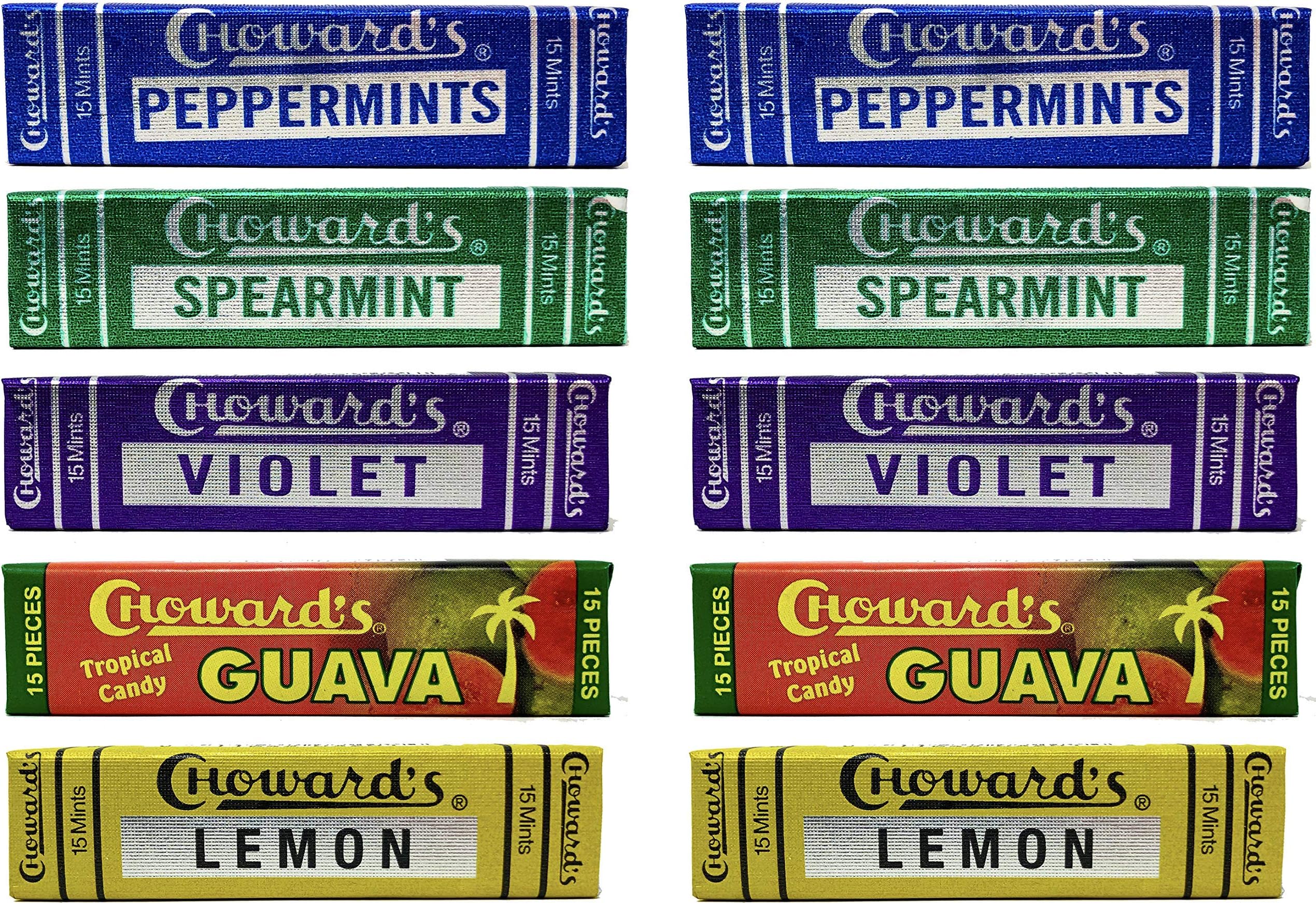 Amazon.com : Violet Mints - Choward's (6 Pack) : Candy : Grocery ...