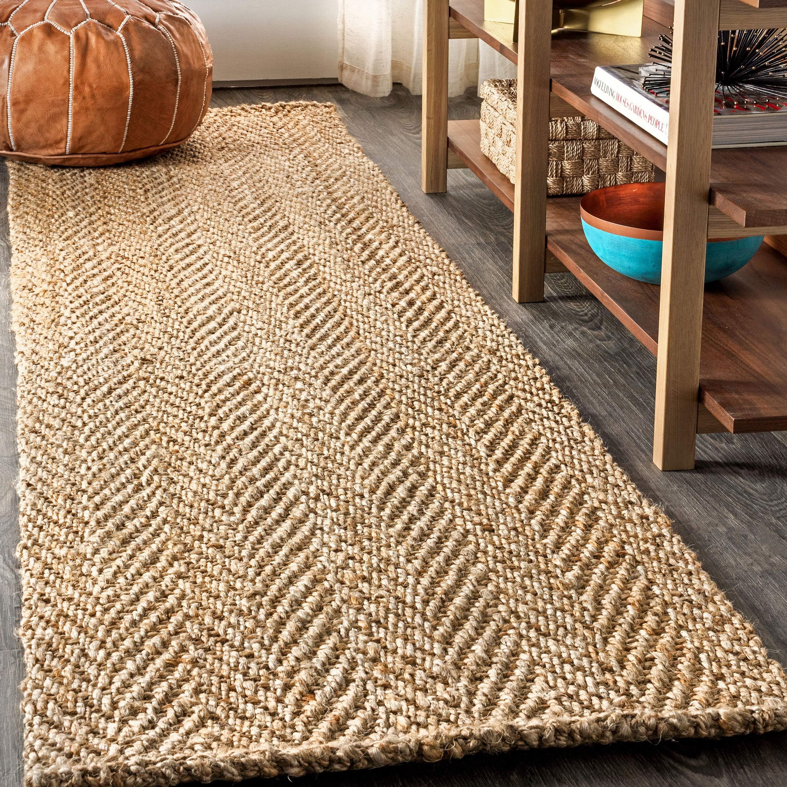Amazon.com: Barnyard Designs Jute Rug 2 x 10, Farmhouse Rug, Natural ...