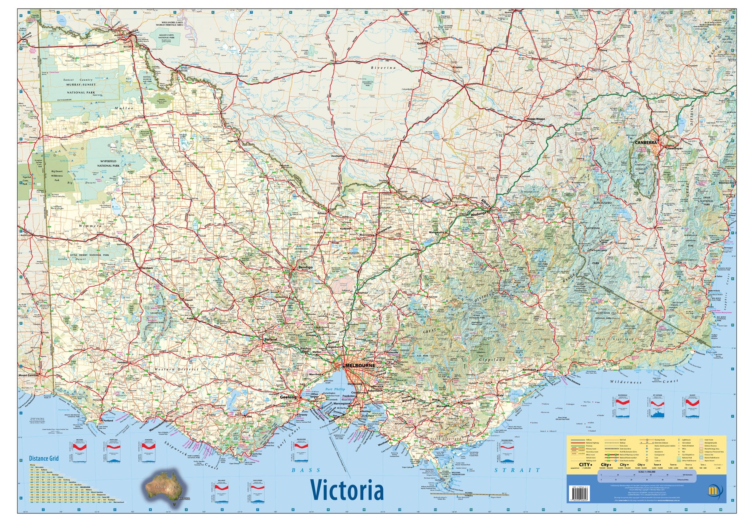 Victoria Tourist Map