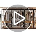 Amazon.com: IRONCK Closet Organizer and Storage Shelves, Heavy Duty Clothes Rack with 2 Wooden ...