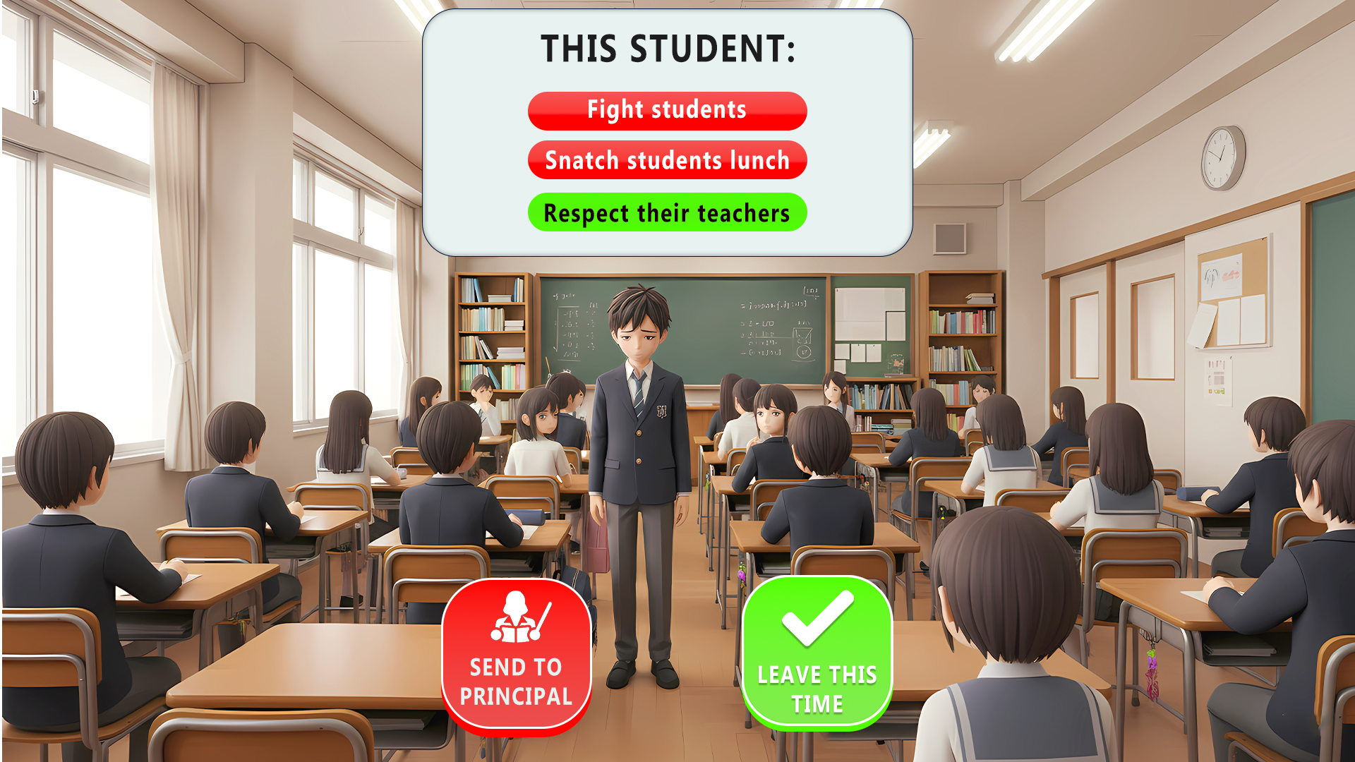 Anime Girl School Teacher Life Classroom Fun Virtual Teacher Girls ...