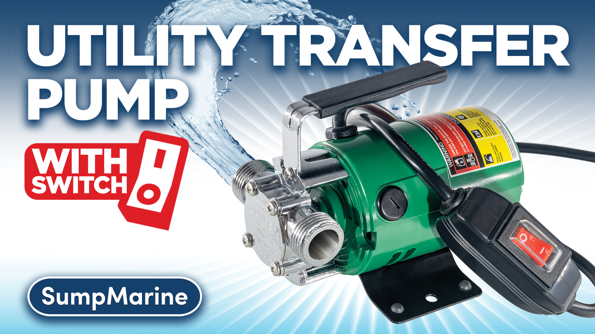 Watch Utility Transfer Pump with Switch on Amazon Live