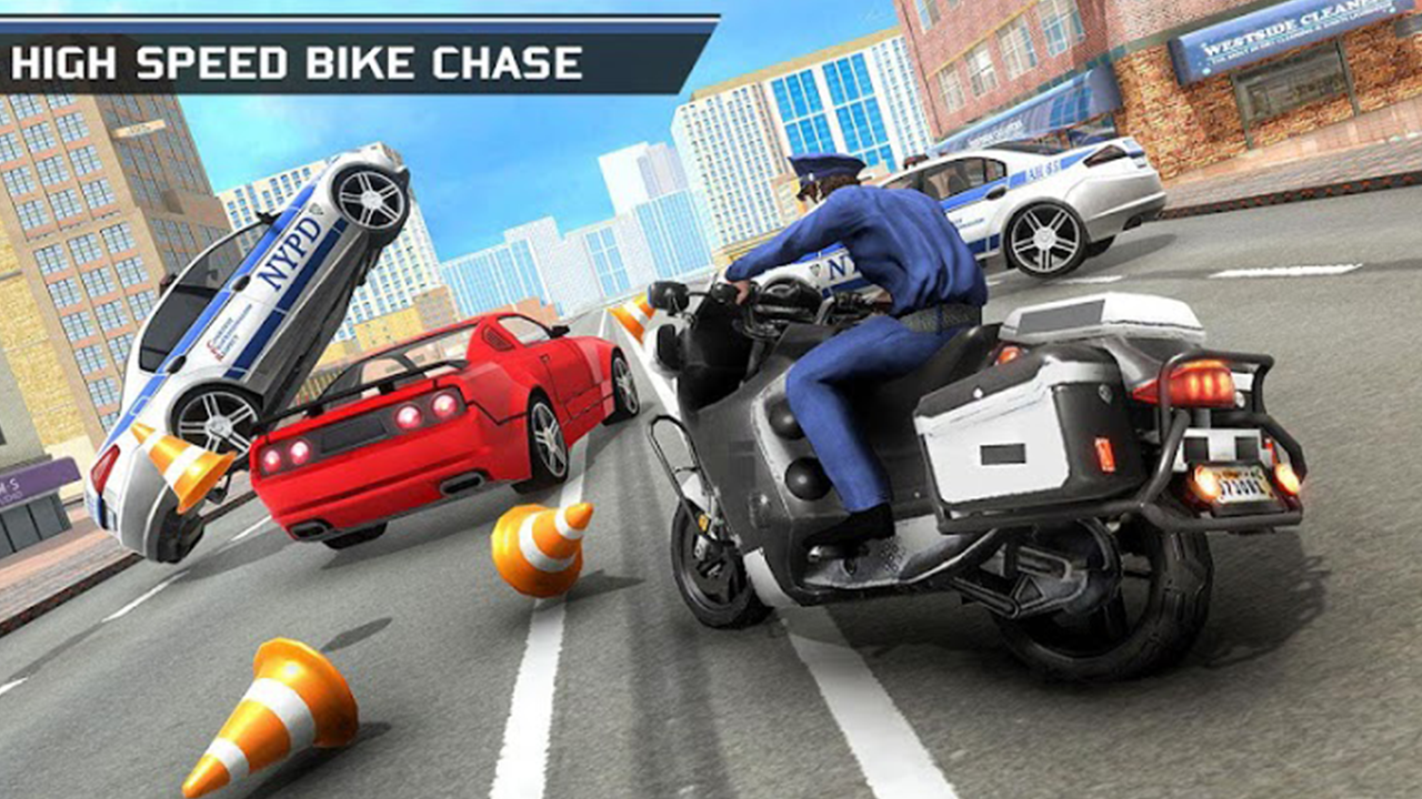 US Police Cop Pursuit Gangster Criminal Bike Chase-Amazonアプリストアのアプリ
