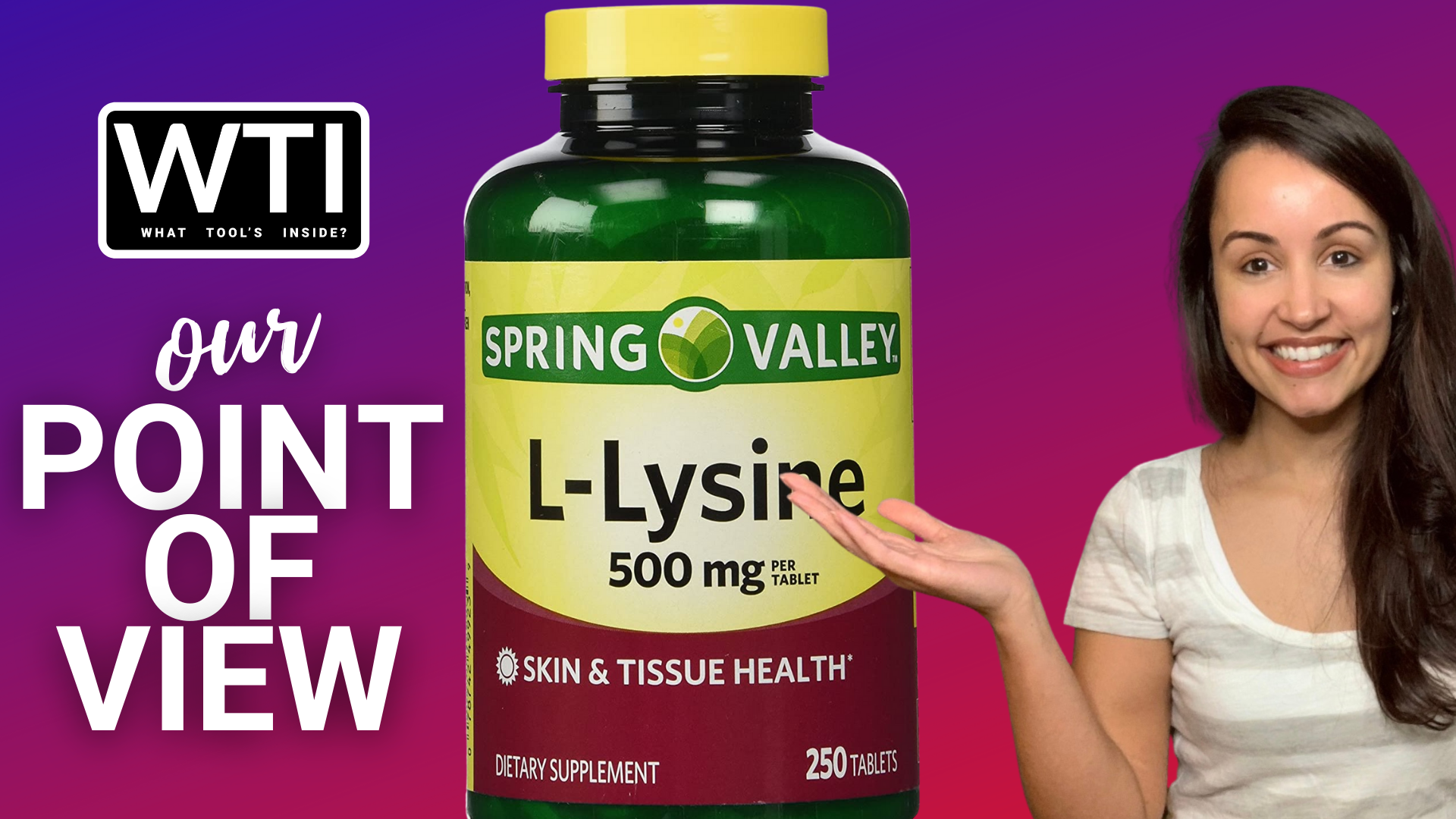 Watch Our Point of View on Spring Valley L-Lysine Supplements on Amazon ...