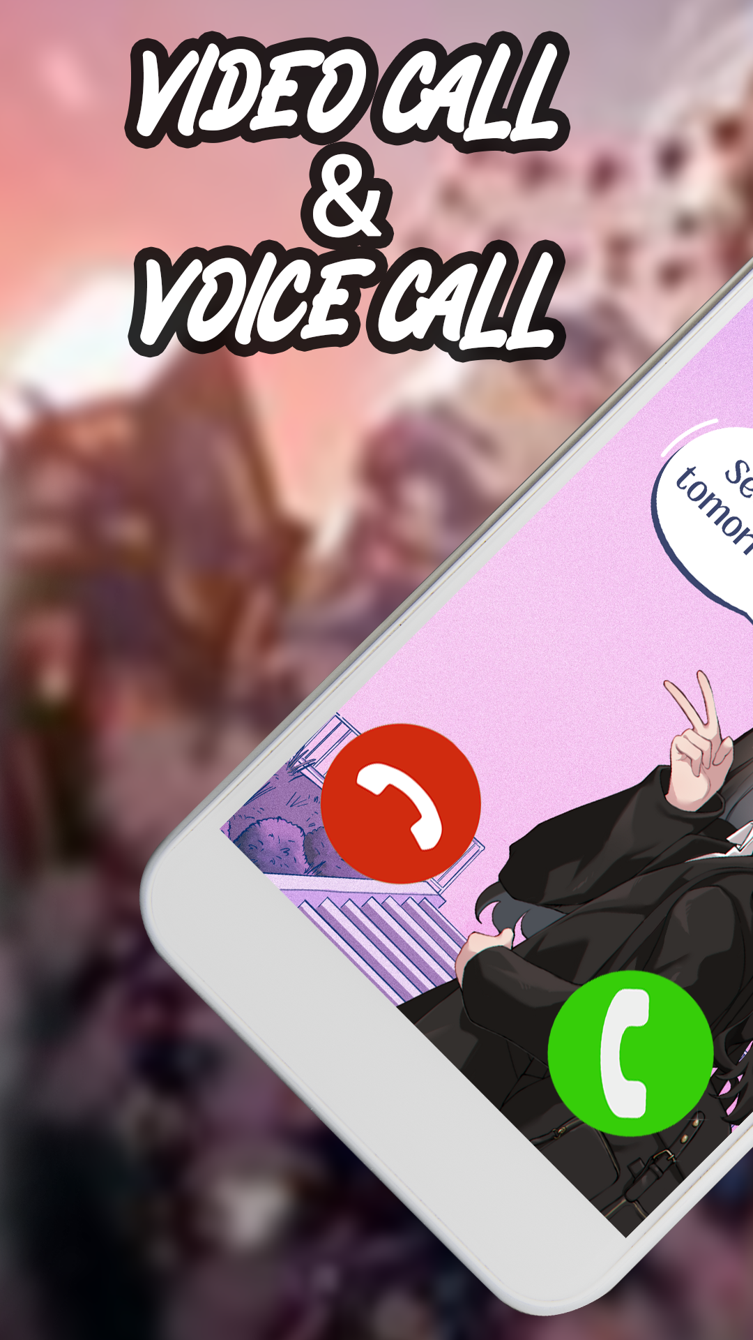 Girl Anime Video Call - Simulate call with Girl Anime - Prank Video ...