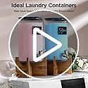Amazon.com: Spreccio Glass Laundry Detergent Dispenser with Holder,1.1 ...