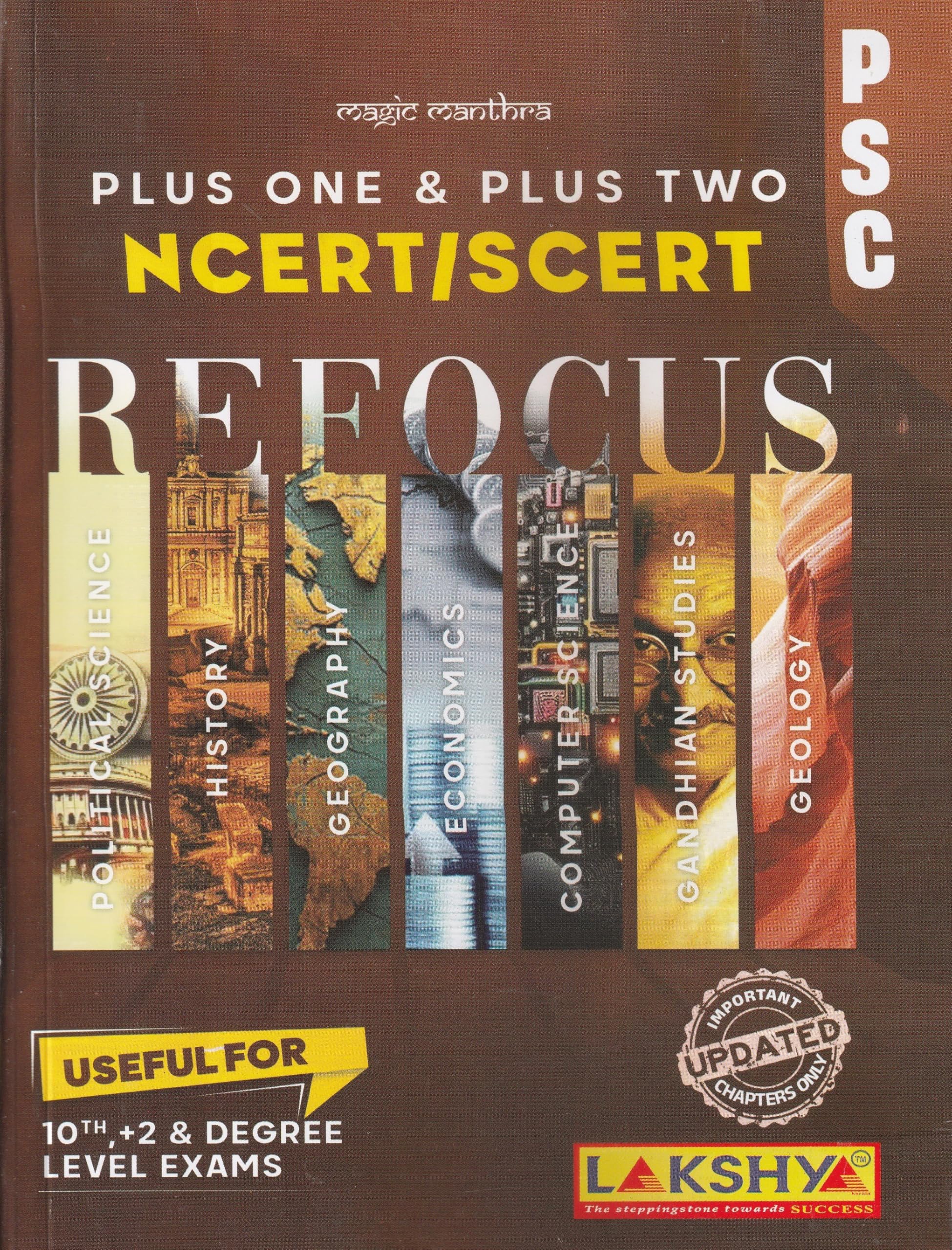 NCERT/SCERT Plus One & Plus Two Refocus, Useful for 10th +2 & Degree ...