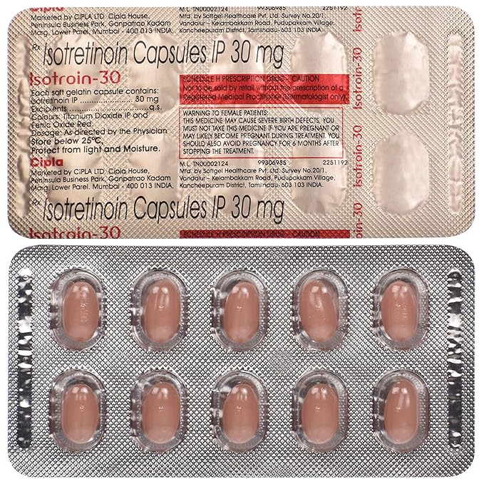 Isotroin-30 - Strip of 10 Capsules : Amazon.in: Health & Personal Care