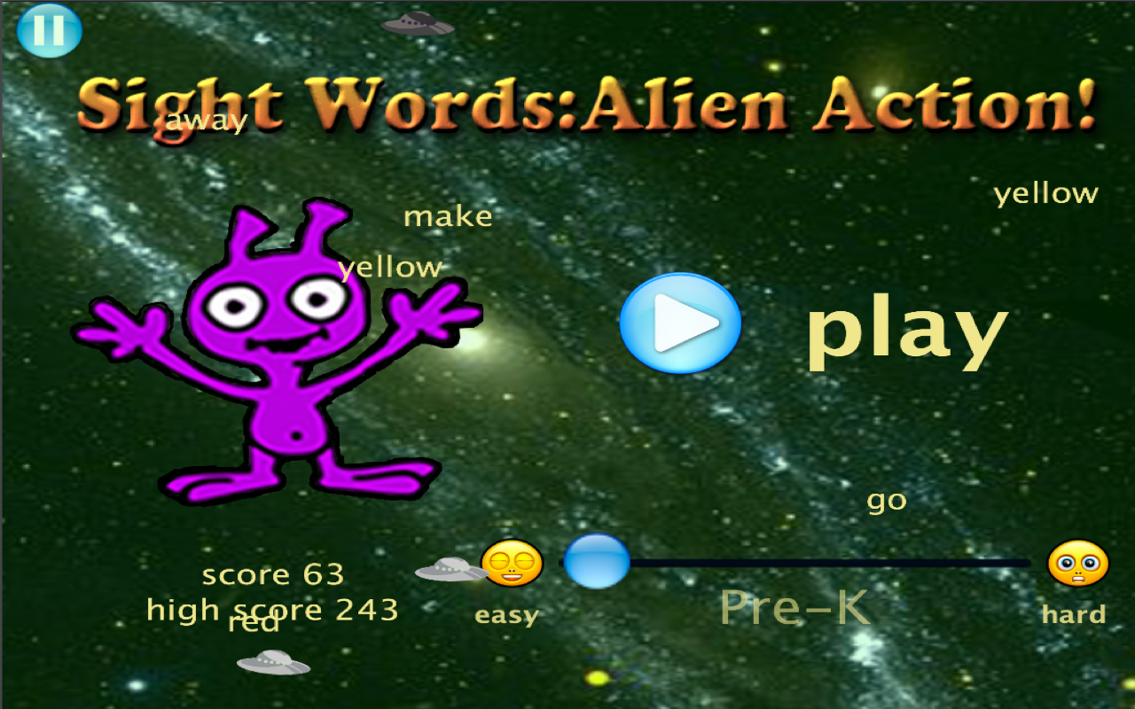 Sight Words: Alien Action! - App on Amazon Appstore