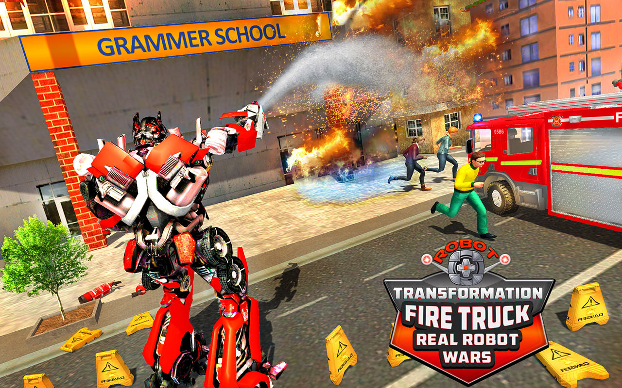 Robot Transformation Fire Truck: Real Robot Wars - App on Amazon Appstore