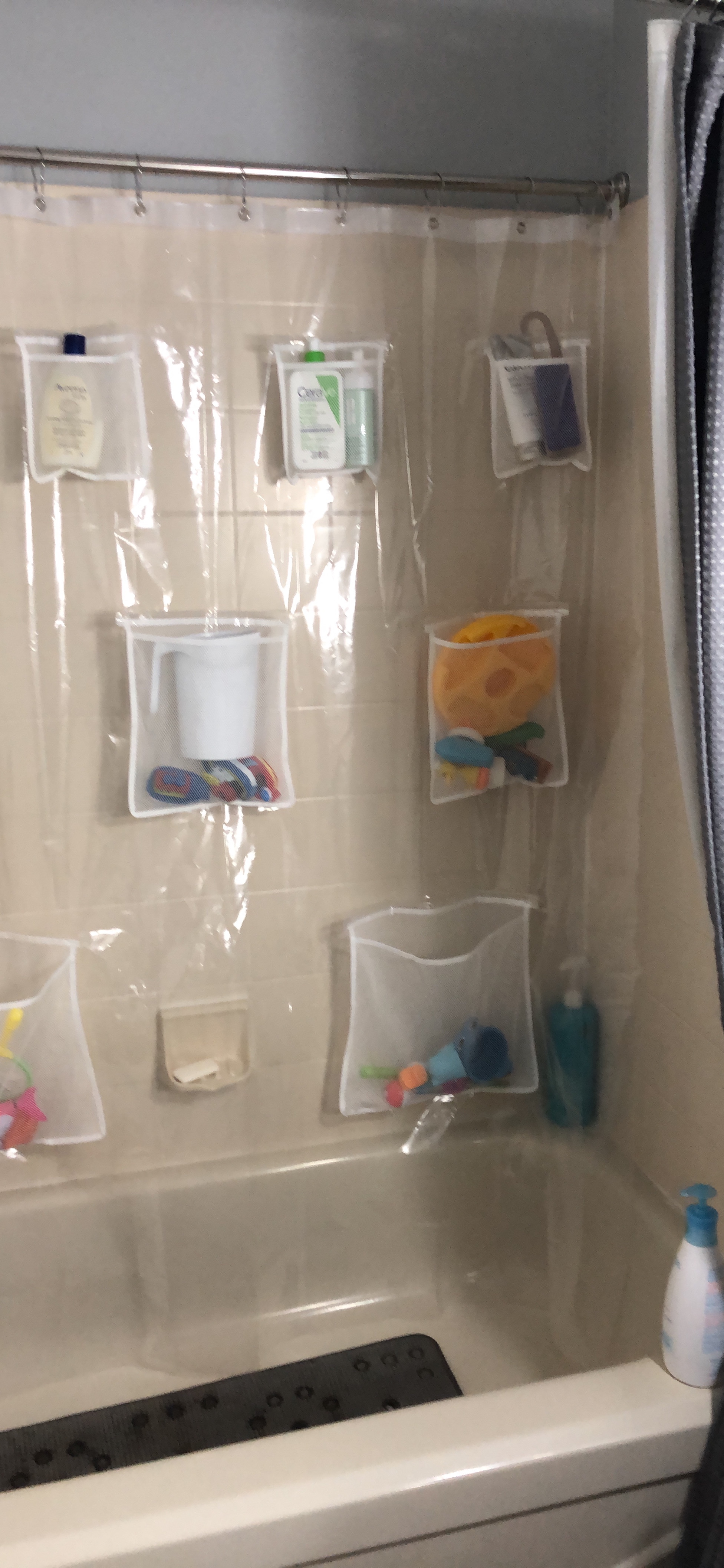 Maytex 50681 Mesh Pockets Shower Curtain Or Liner : Amazon.ca: Home