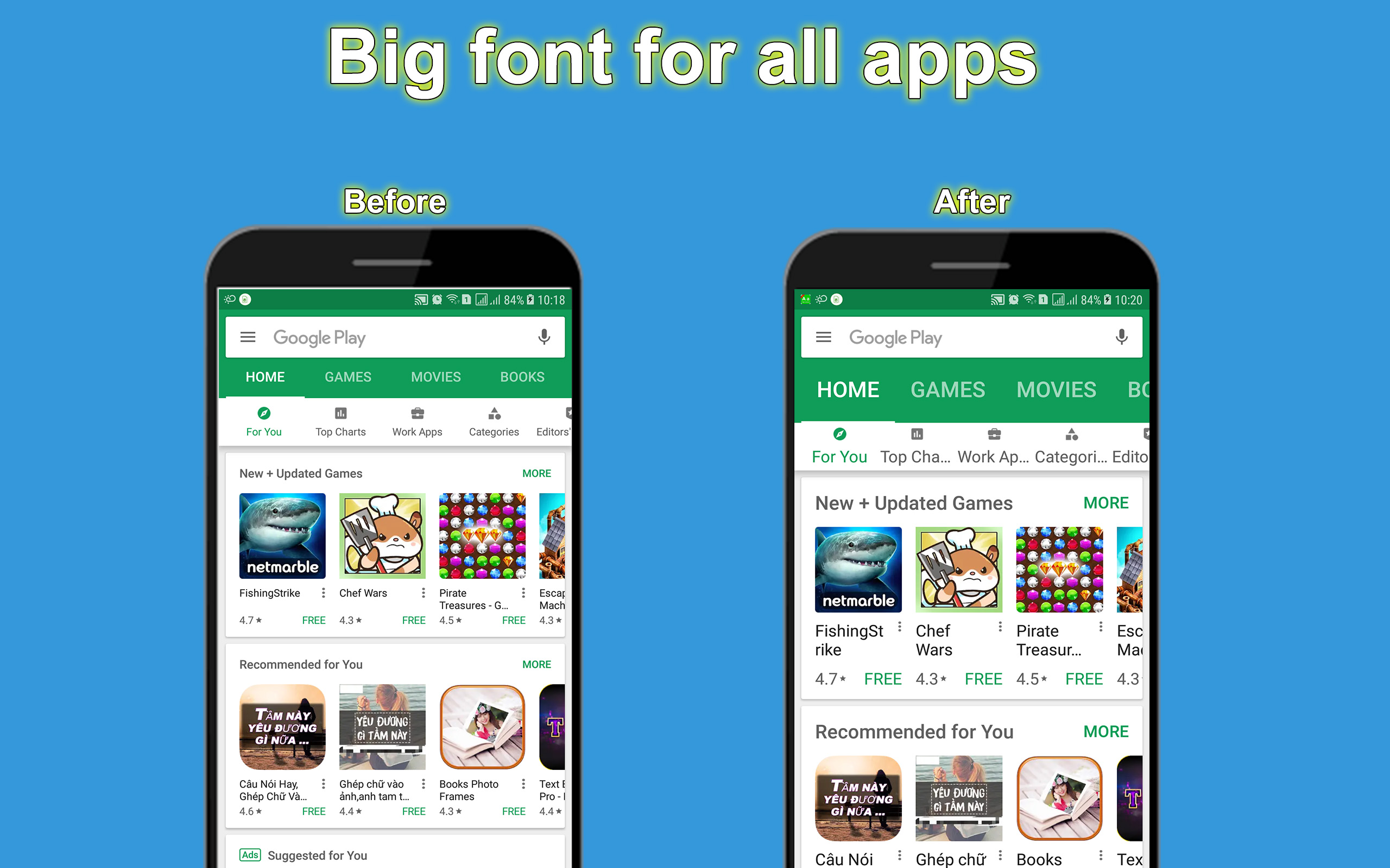 Big font - Enlarge font size - App on Amazon Appstore
