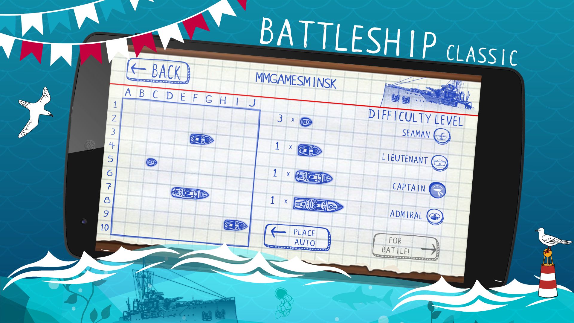 Battleship classic. Online - App on Amazon Appstore