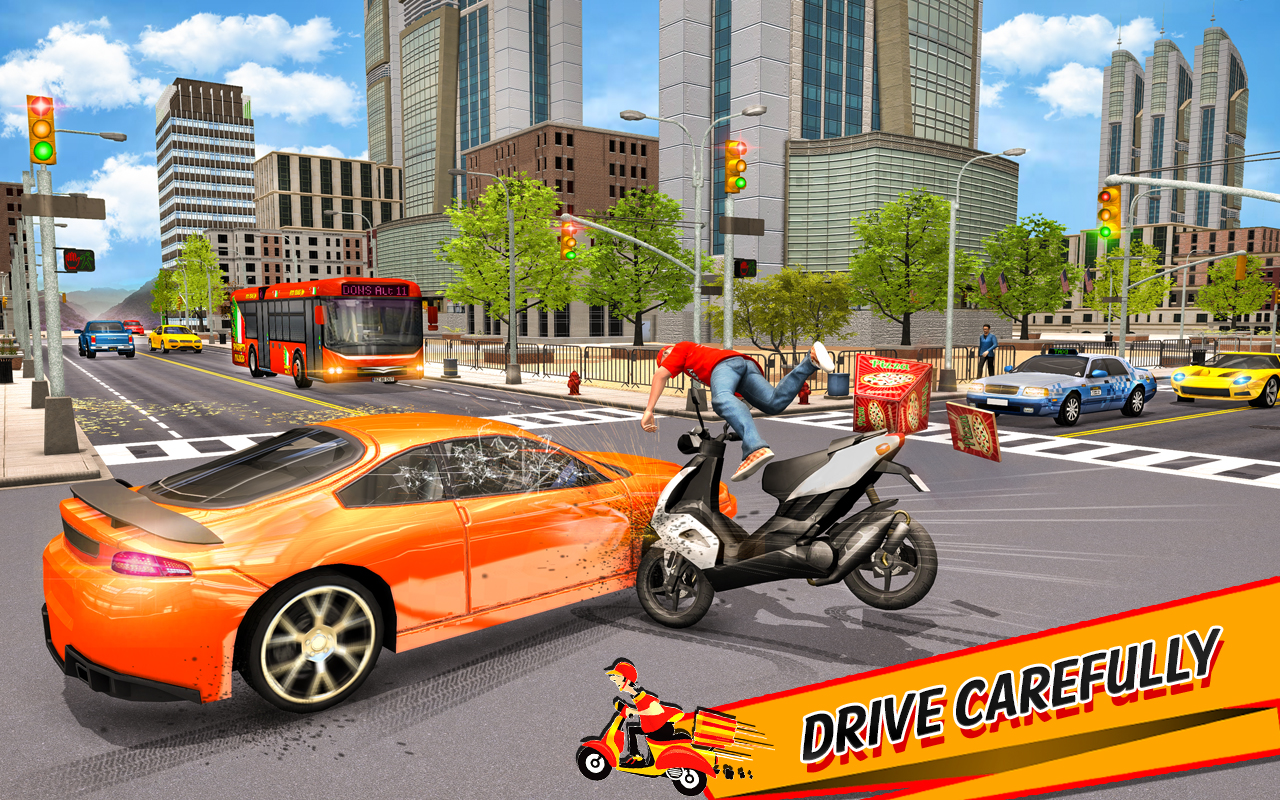 Pizza Delivery Boy Bike Games - Moto Pizza Biker 3D Games - Free Home ...