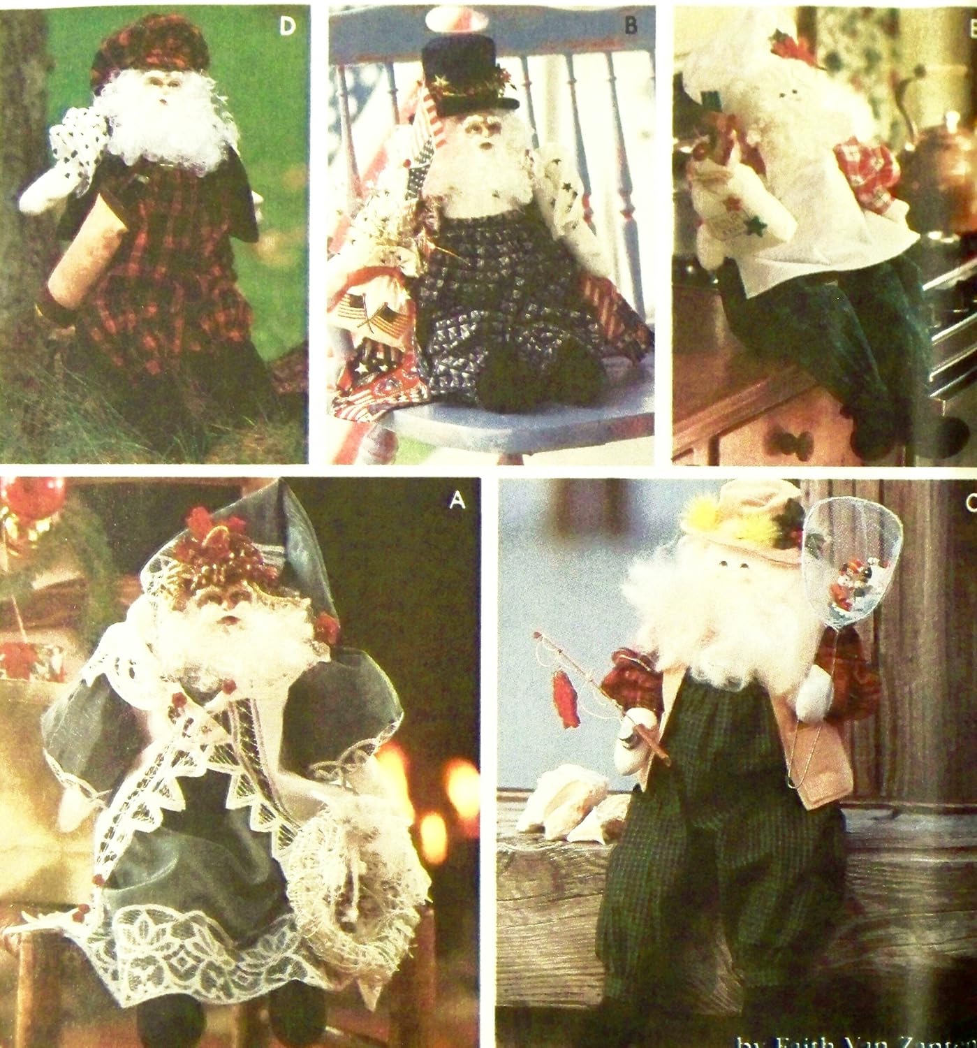 Amazon.com: Simplicity Pattern 9869 - Santa and Clothes : Arts, Crafts ...