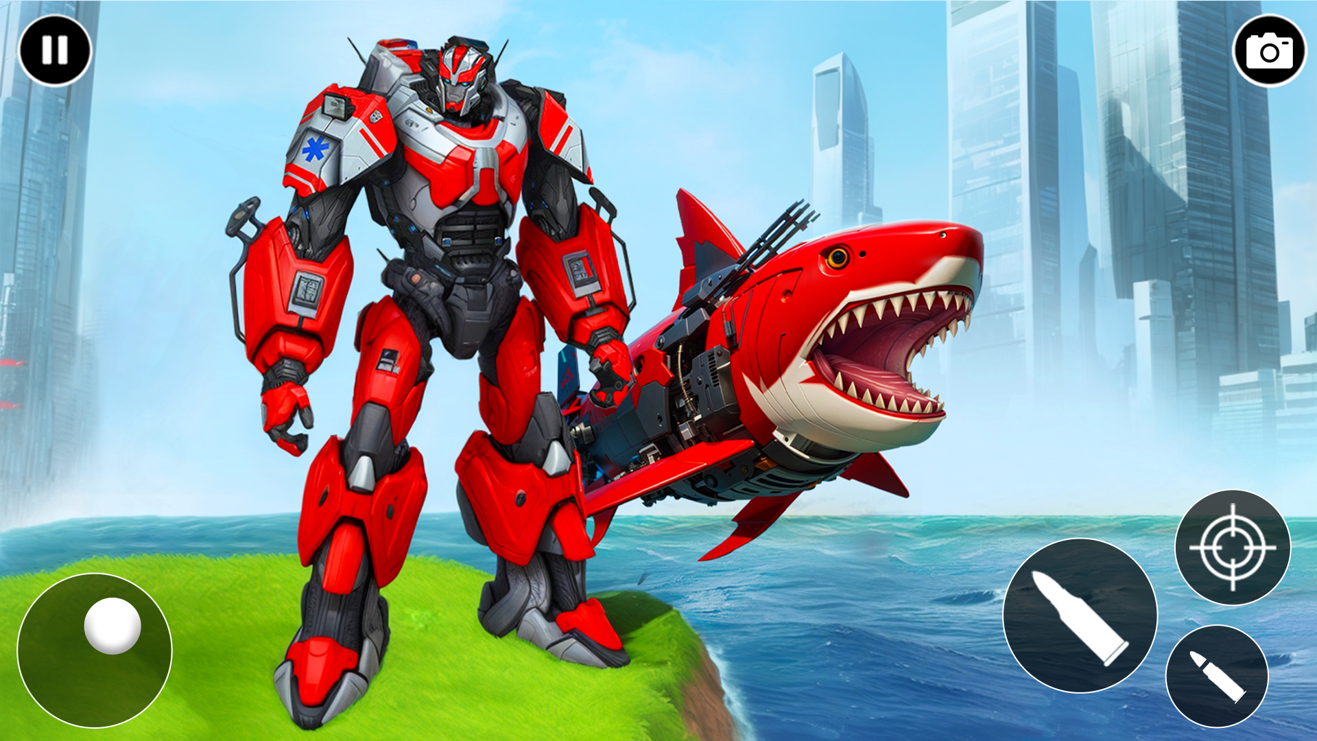 Real Robot Shark Fighting Simulator: Robot Transforming Games - App on ...