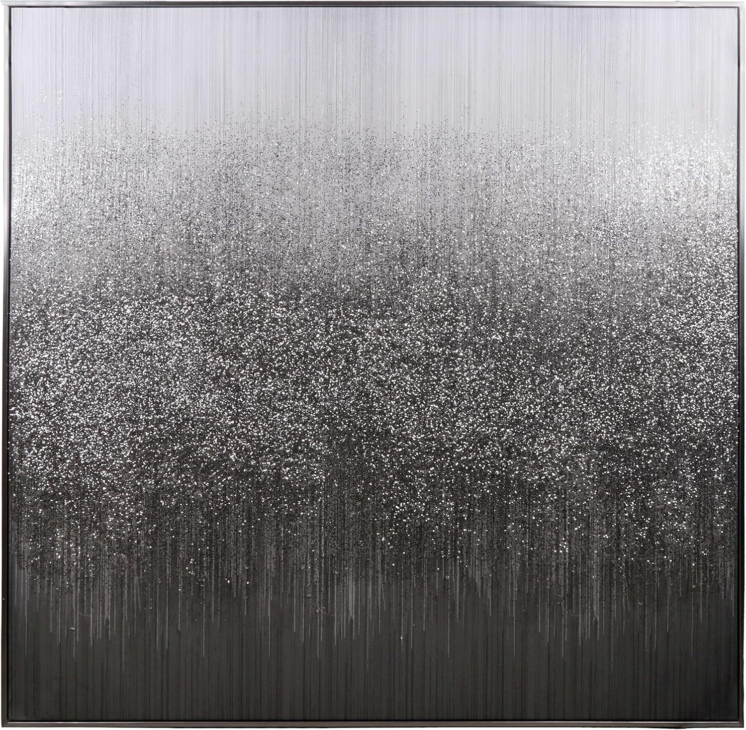 Amazon.com: bebe Silver Lining, Canvas Wall Art, Heavily Embellished ...