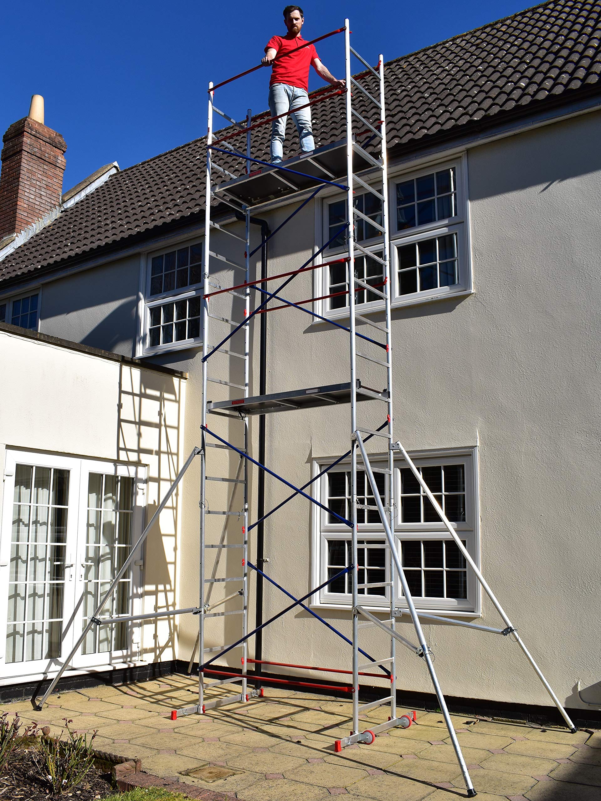 Aluminium Scaffold/Scaffolding Tower/Towers DIY Home Master 7m Working ...