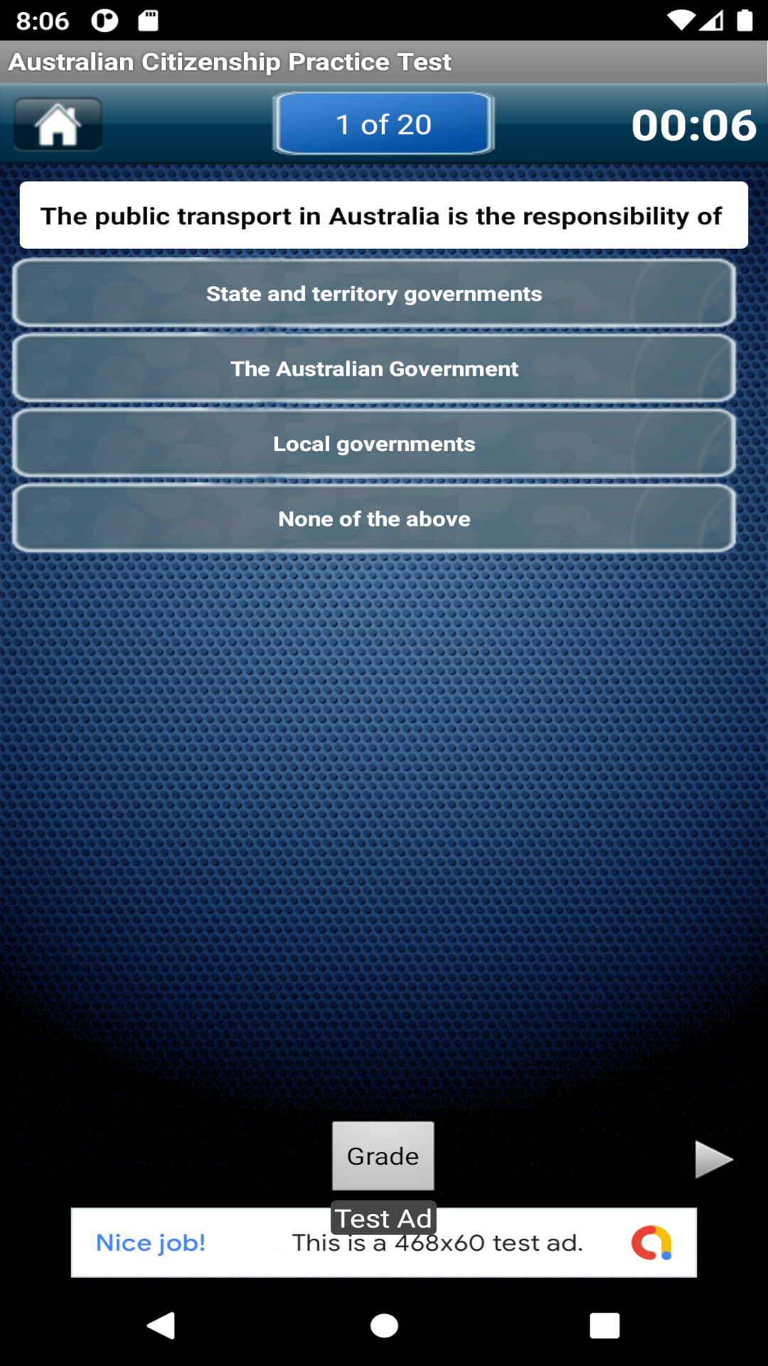 Australian Citizenship Practice Test - App on Amazon Appstore