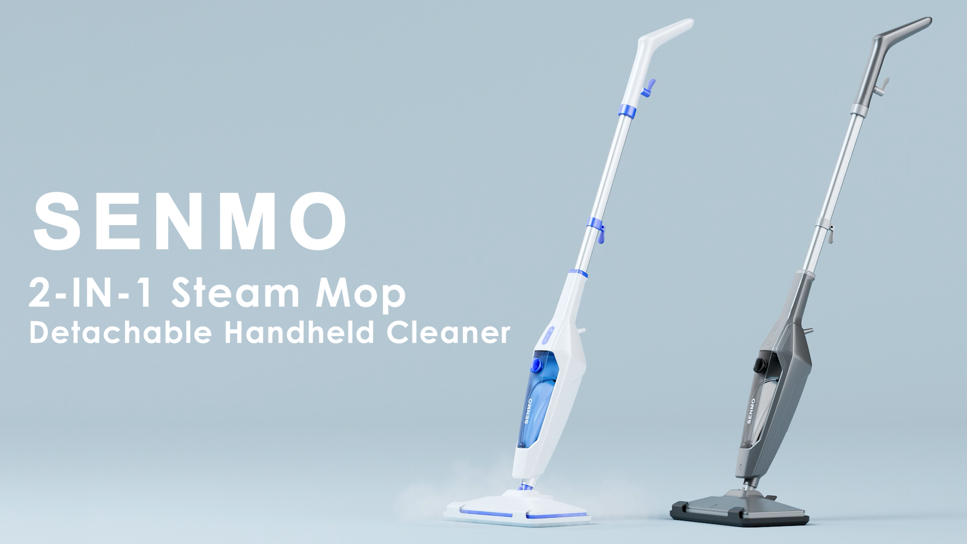 Watch SENMO 2in1 steam mop&Detachable Handheld Cleaner on Amazon Live