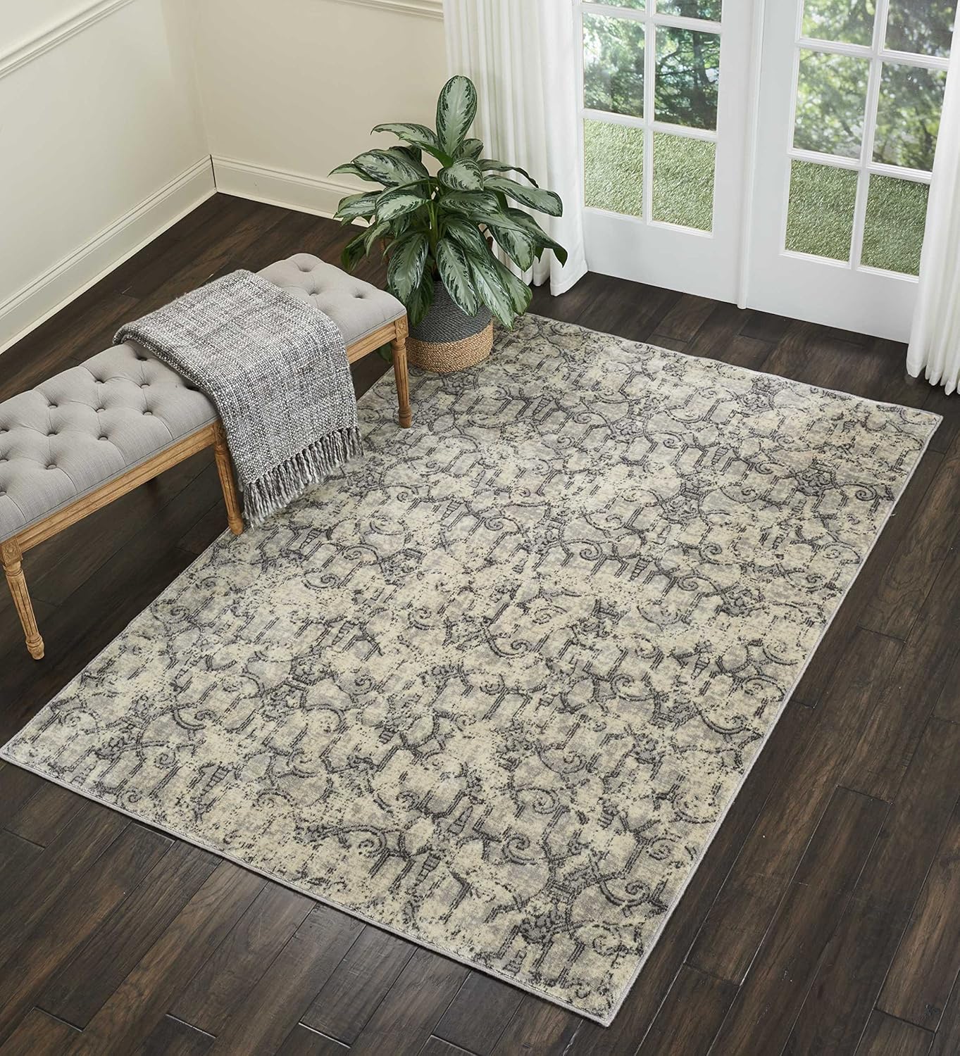 Amazon.com: Kelly Ripa Home Origin Area Rug, 3'6" X5'6", IV/GREY : Home ...