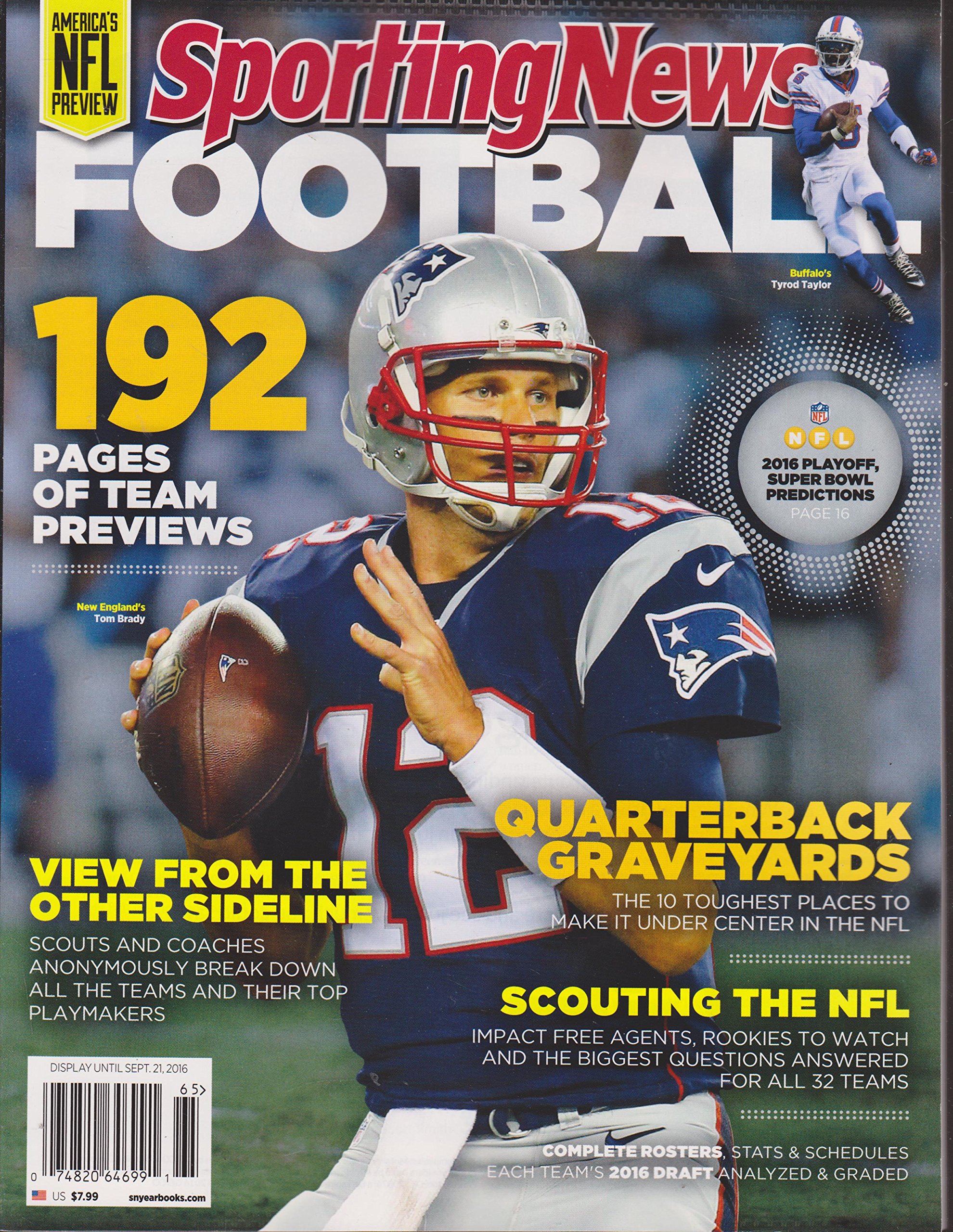 Sporting News Pro Football 2016 Magazine: Amazon.com: Books
