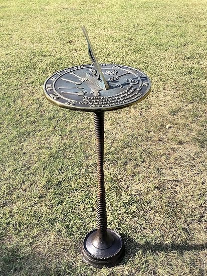 Amazon.com: REDSKY TRADER Garden Sundials Pedestal Display Stand Indoor ...