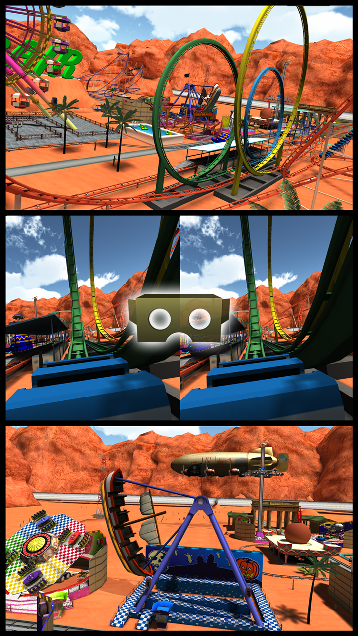 VR Funfair – Ein kompletter Freizeitpark in einer App! (für VR Brillen wie Google Cardboard ...