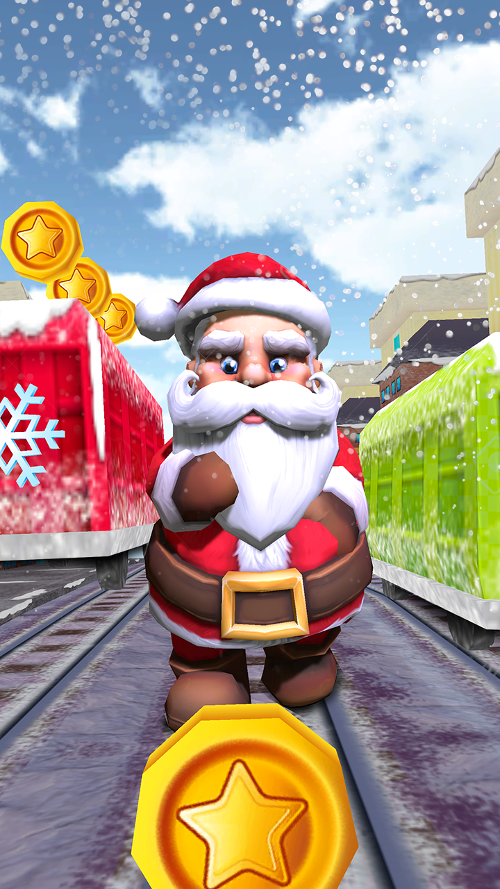Fun Santa Clause Runner Rides Endless Game: Subway Fun Racing Game ...