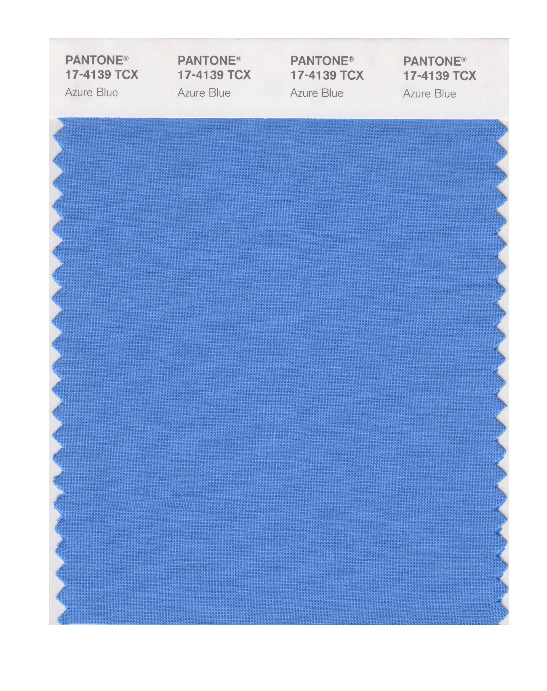 PANTONE Smart 17-4139X Color Swatch Card, Azure Blue - House Paint ...
