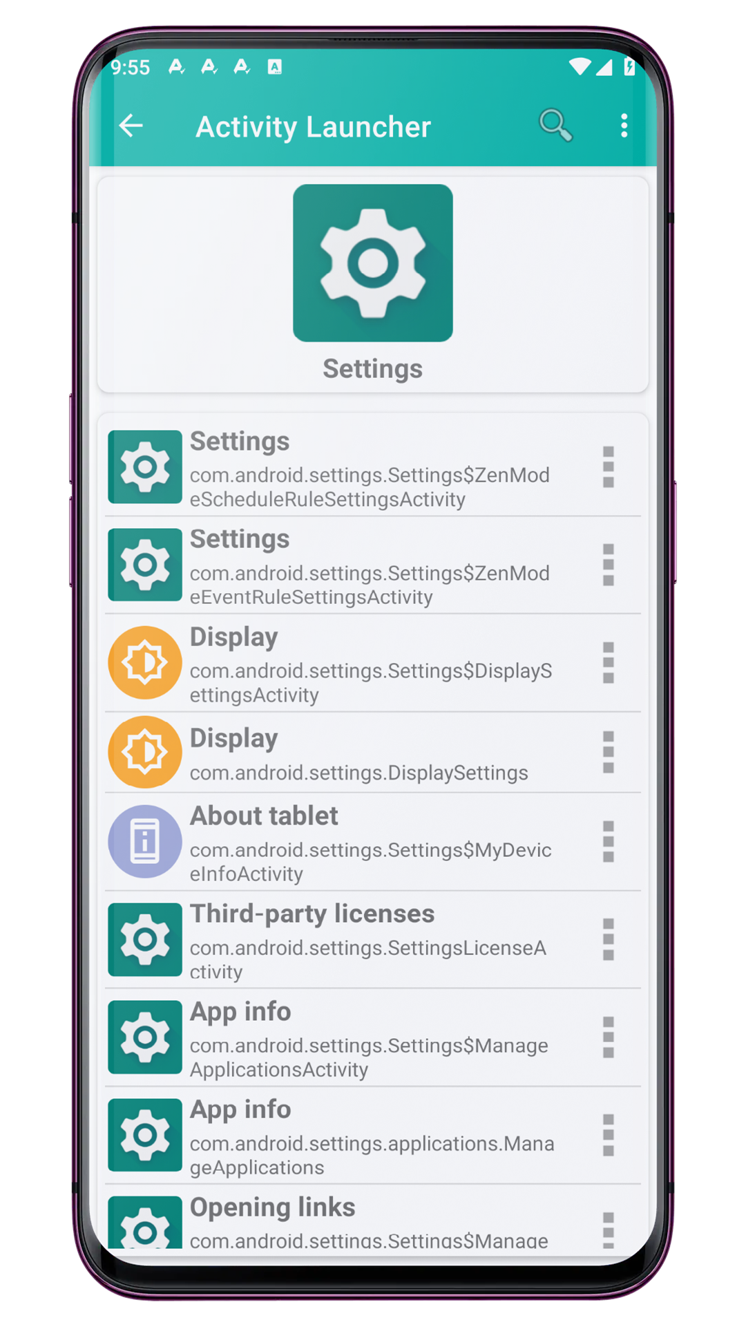 Activity Launcher Activity Launcher; Create Shortcuts And Launch