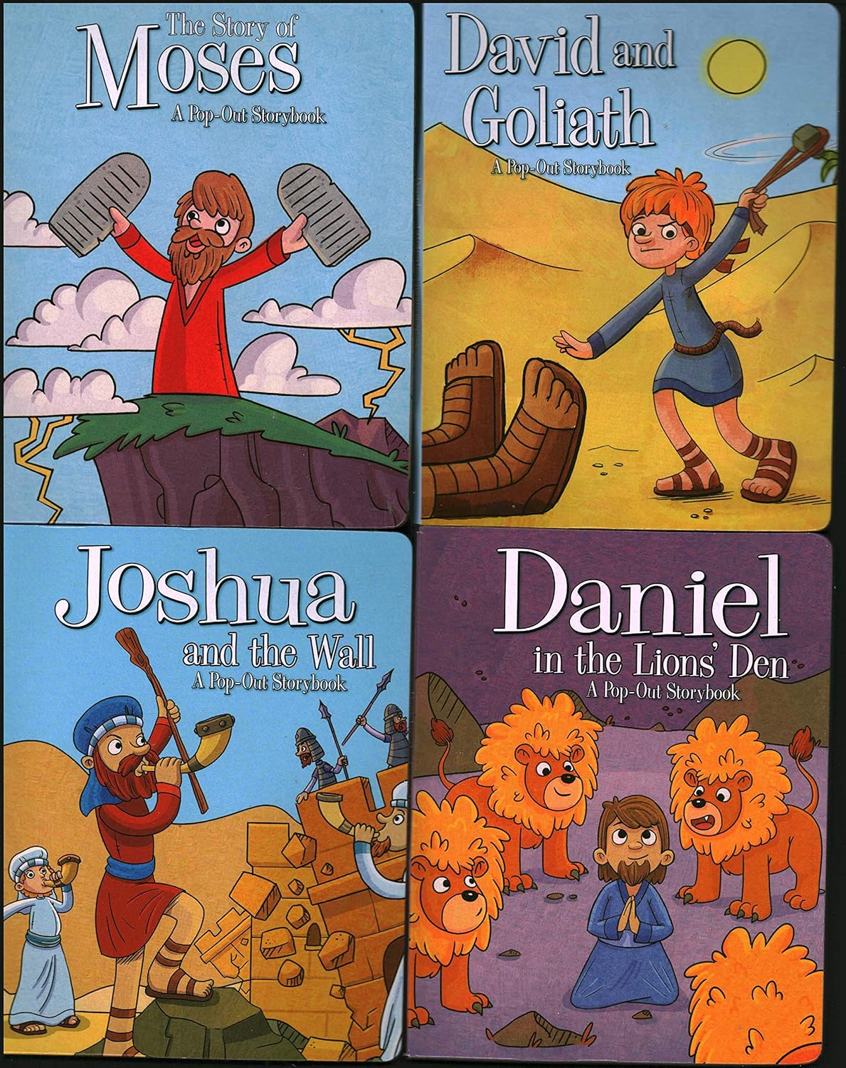 The Story of Moses / David and Goliath / Joshua and the Wall / Daniel ...
