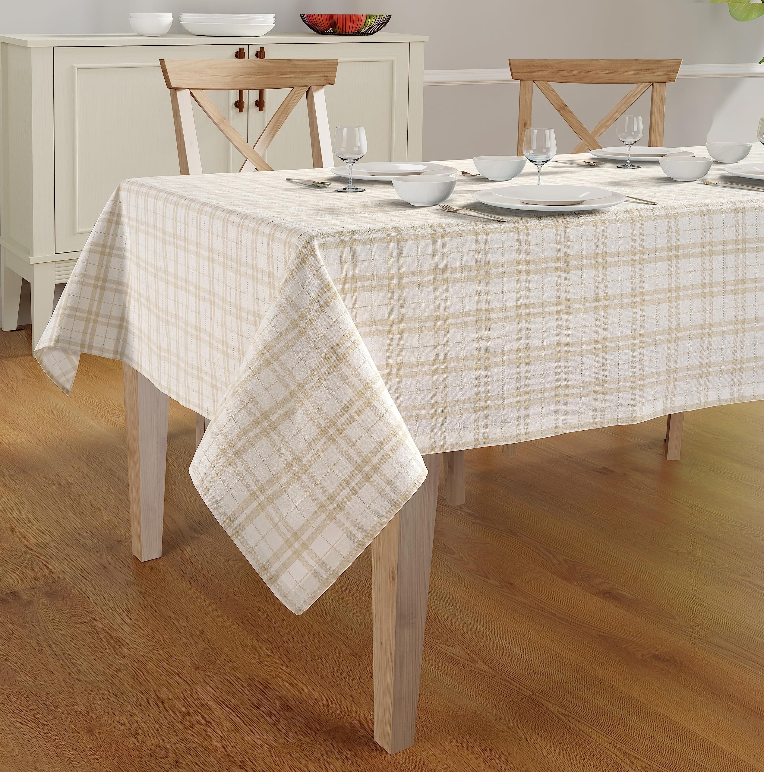 Amazon.com: Casa De Lan Cotton Table Cover - Rectangle Tablecloth ...