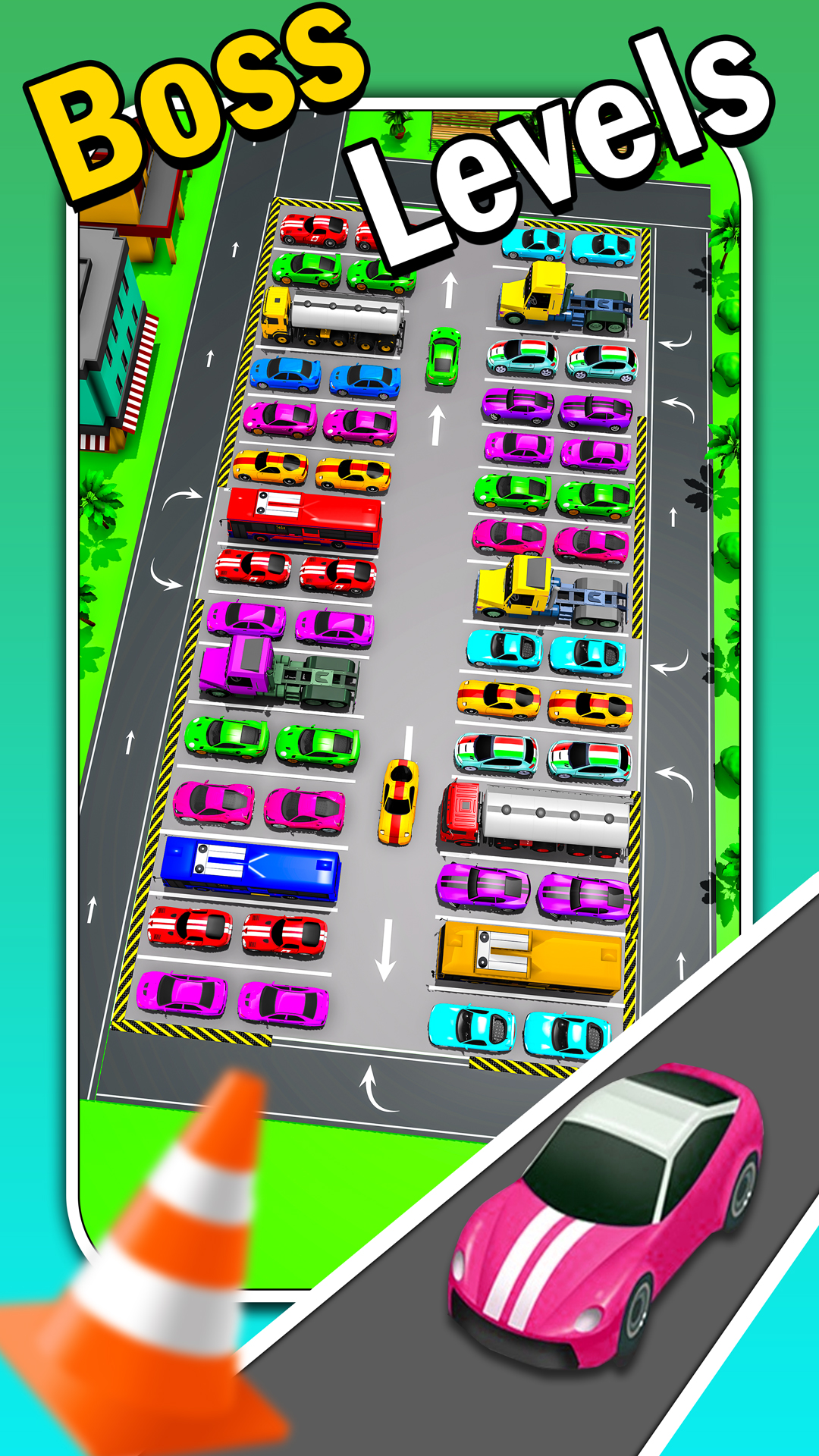 Car Sort Puzzle: Car Color Sort Car Parking Jam Games - App on Amazon ...