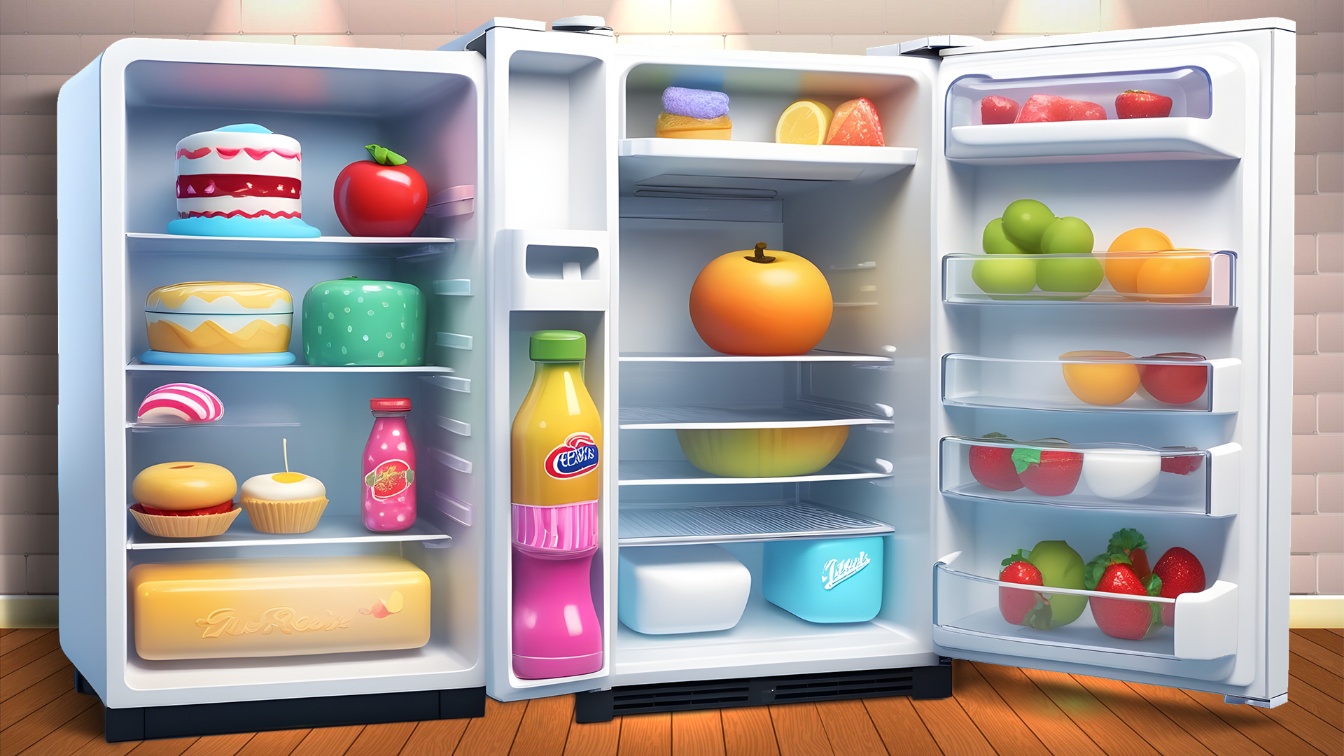 Fill the fridge & Restock the fridge sorting games: Refrigerator sort ...