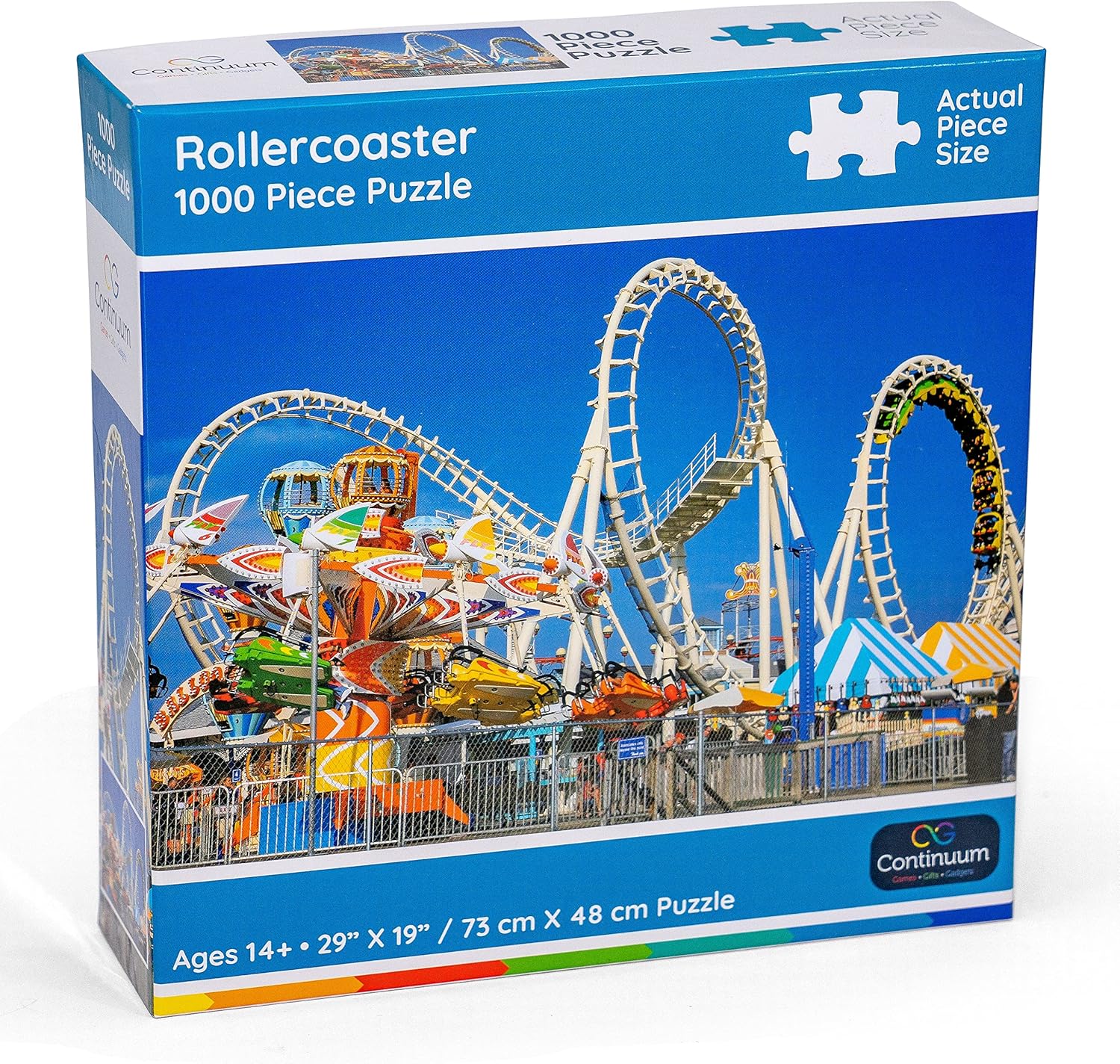 Amazon.com: Continuum Games Roller Coaster 1000 Piece Jigsaw Puzzles Fun Puzzle Gift for Adults ...