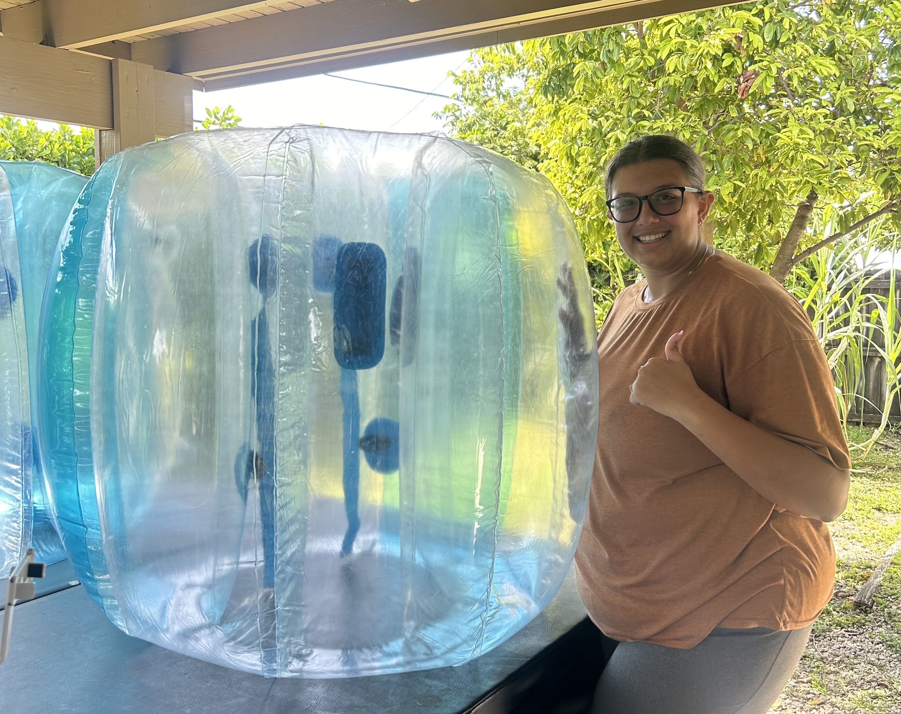 Watch Lets see these adult size inflatable sumo bubbles! on Amazon Live