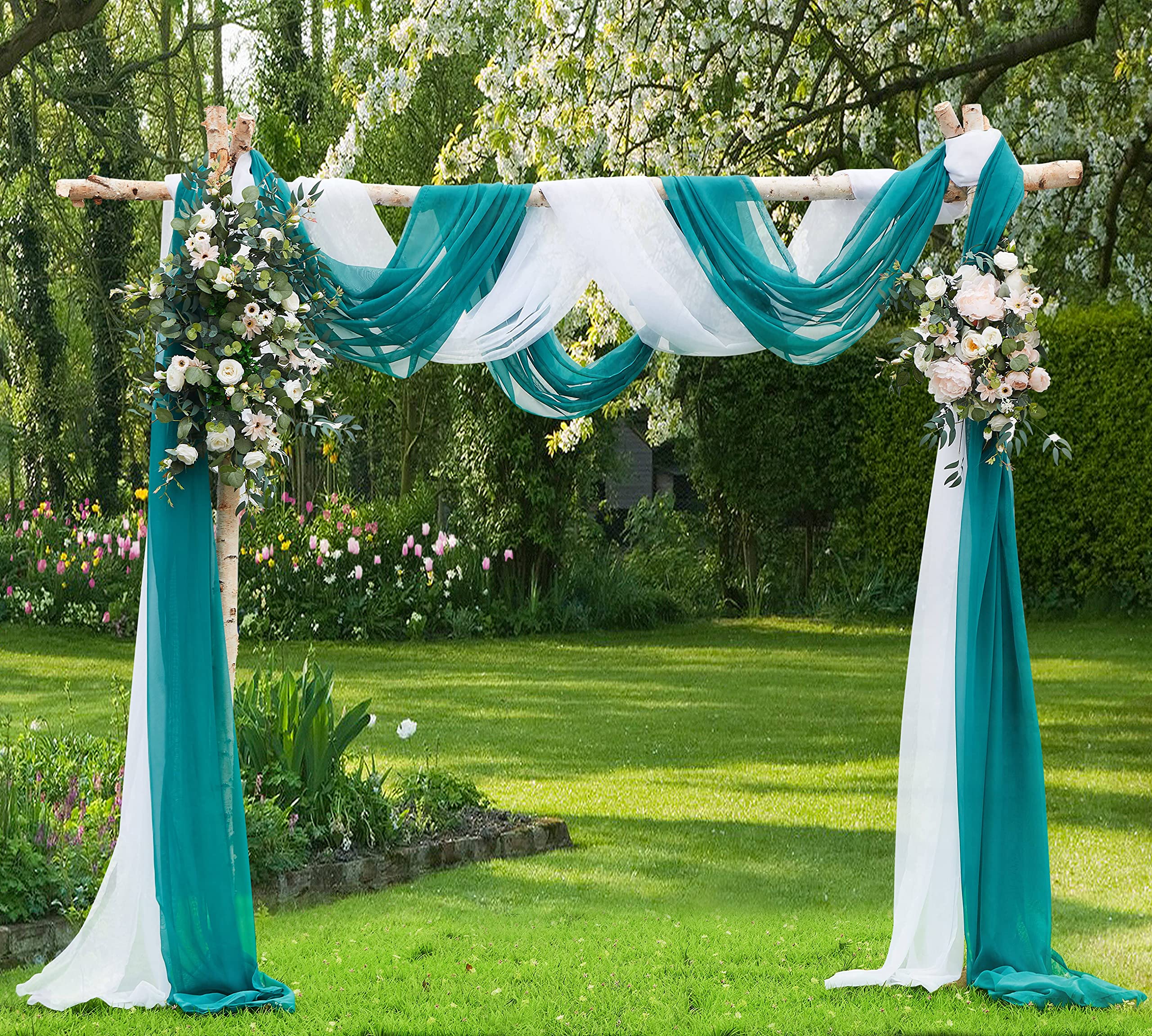 Teal Window Scarf