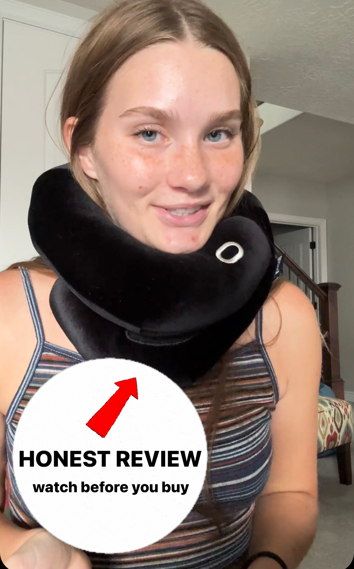 Watch HONEST REVIEW of neck brace pillow on Amazon Live