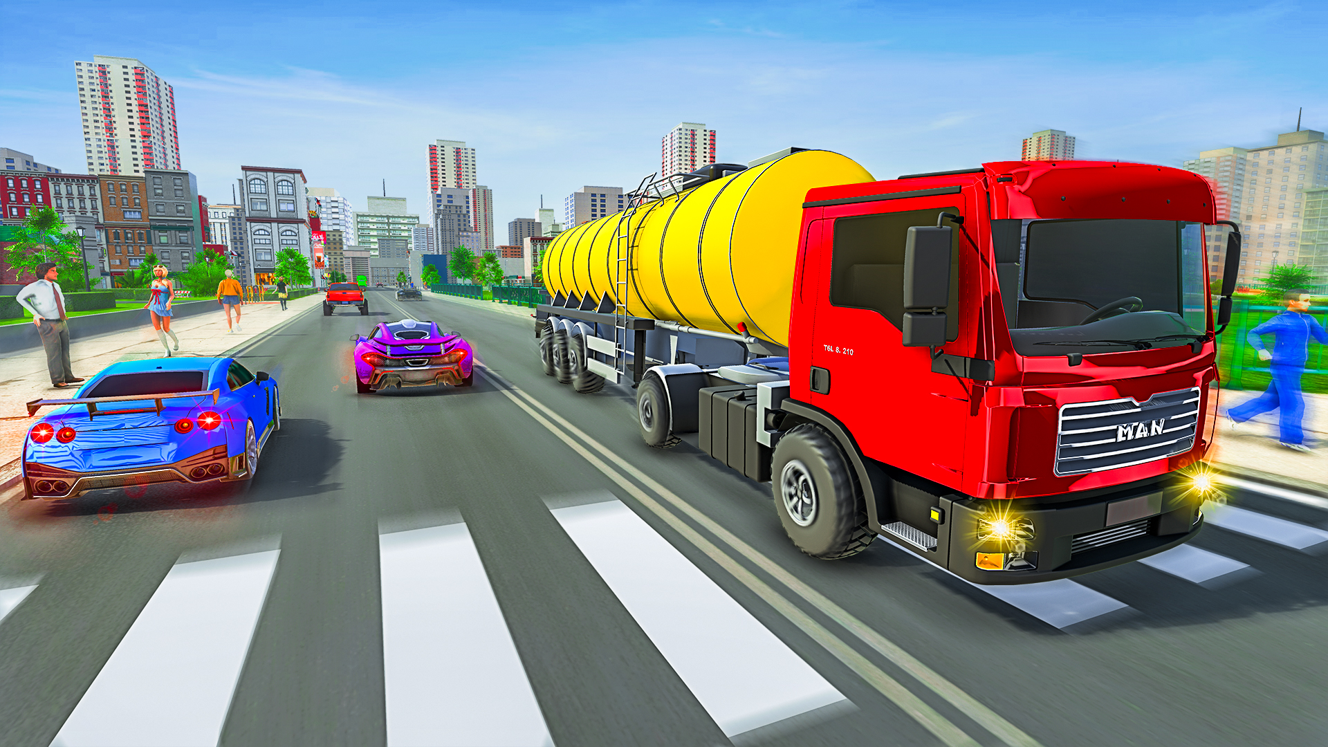 City Oil Tanker Truck Simulator Game: Heavy Trailer Oil Cargo Driving ...