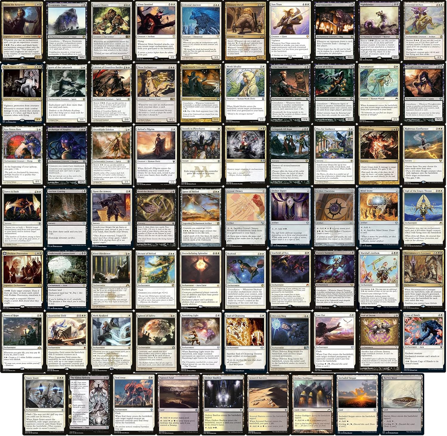 Amazon.com: Elite Enchantment Commander Deck- Daxos - Black White ...