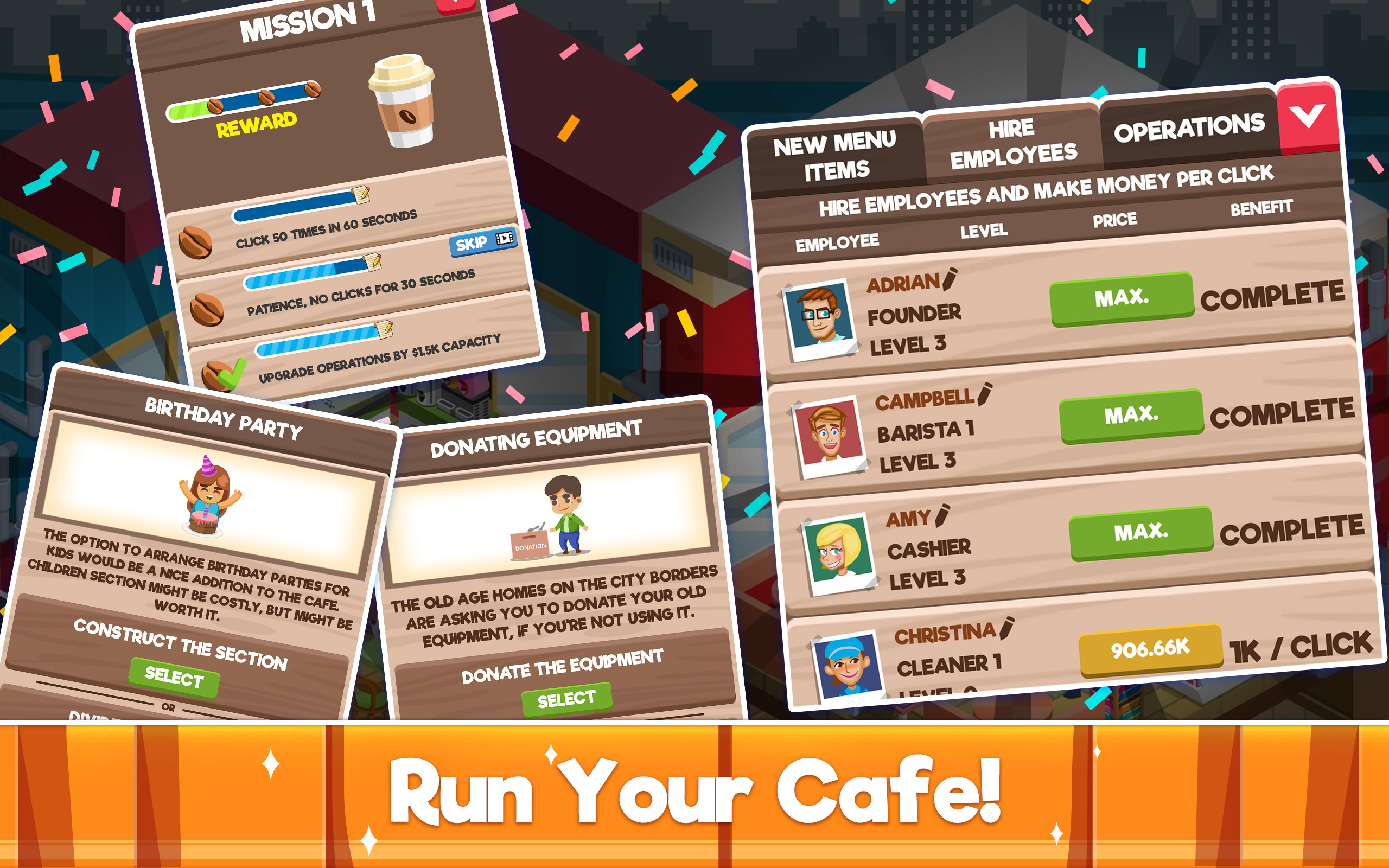 Idle Cafe Tycoon - My Own Clicker Tap Coffee Shop - App on Amazon Appstore