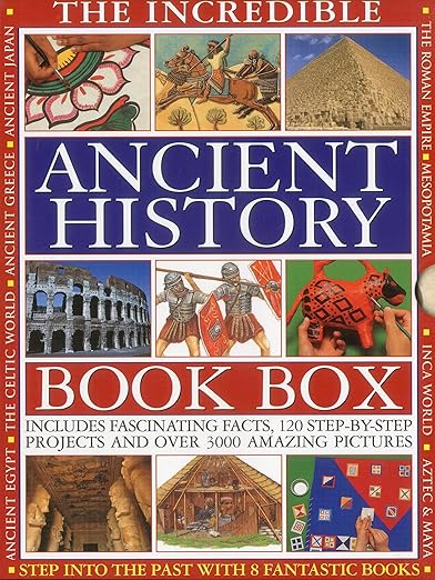 THE INCREDIBLE ANCIENT HISTORY BOOK BOX: Step into the past with 8 ...