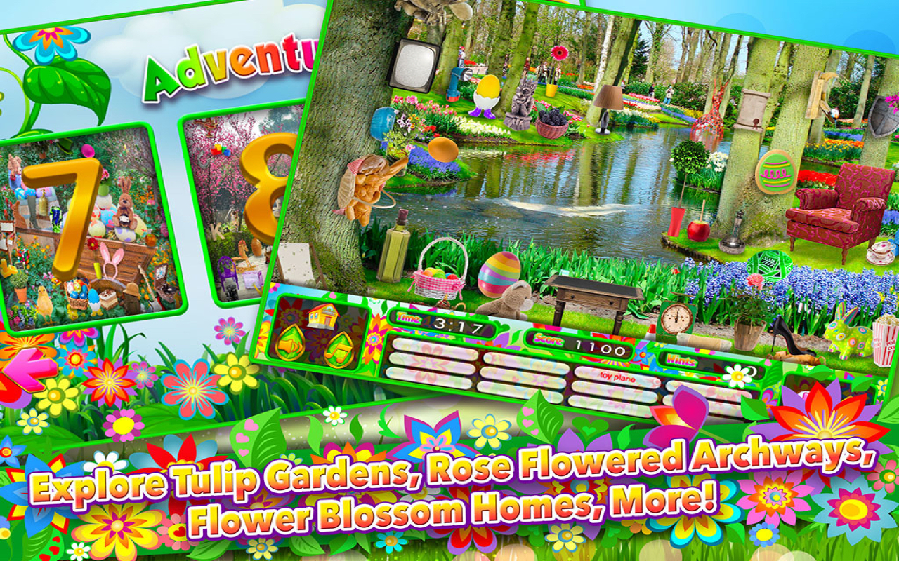 Hidden Objects Spring Garden Time – Seek & Find Object Puzzle Photo Pic ...
