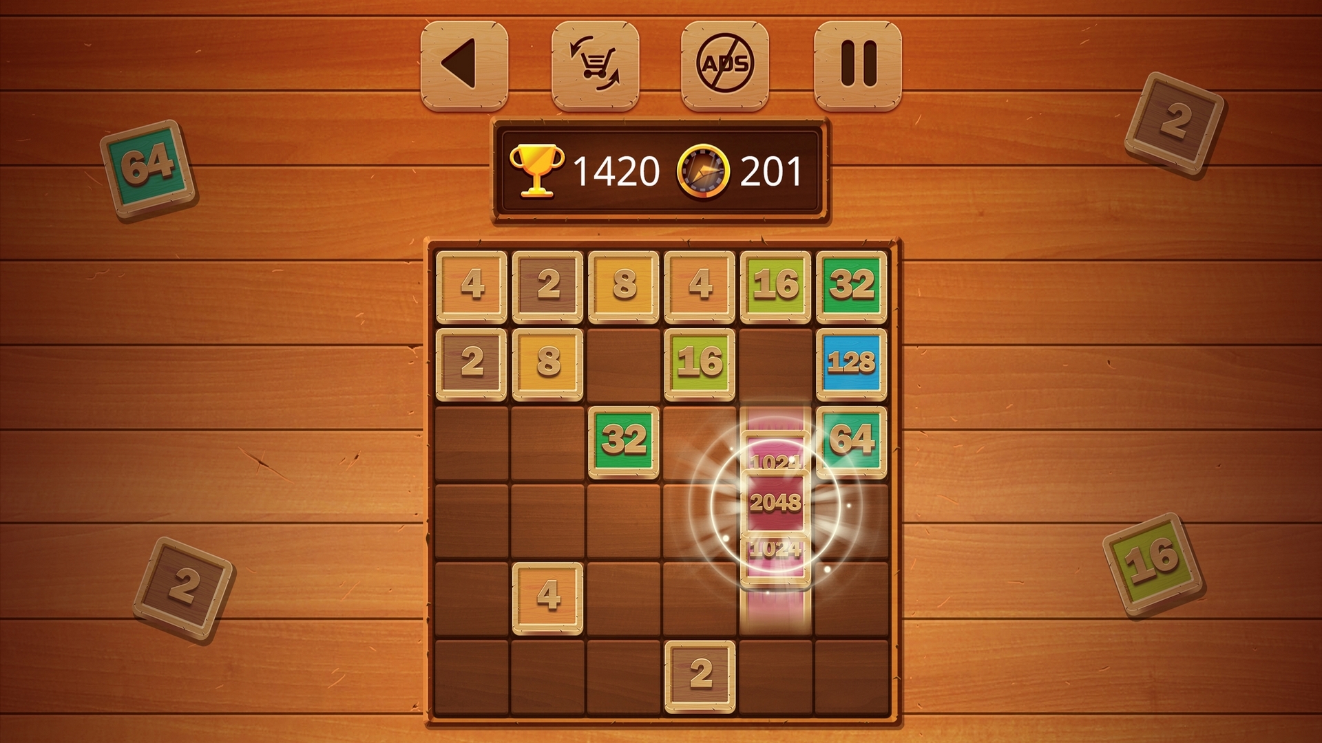 2048 Wooden Edition for TV - App on Amazon Appstore