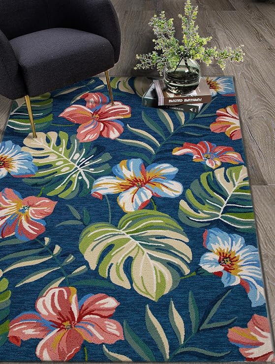 Amazon.com: New Home Cyrus Hand-Made Indoor/Outdoor Tropical Floral ...